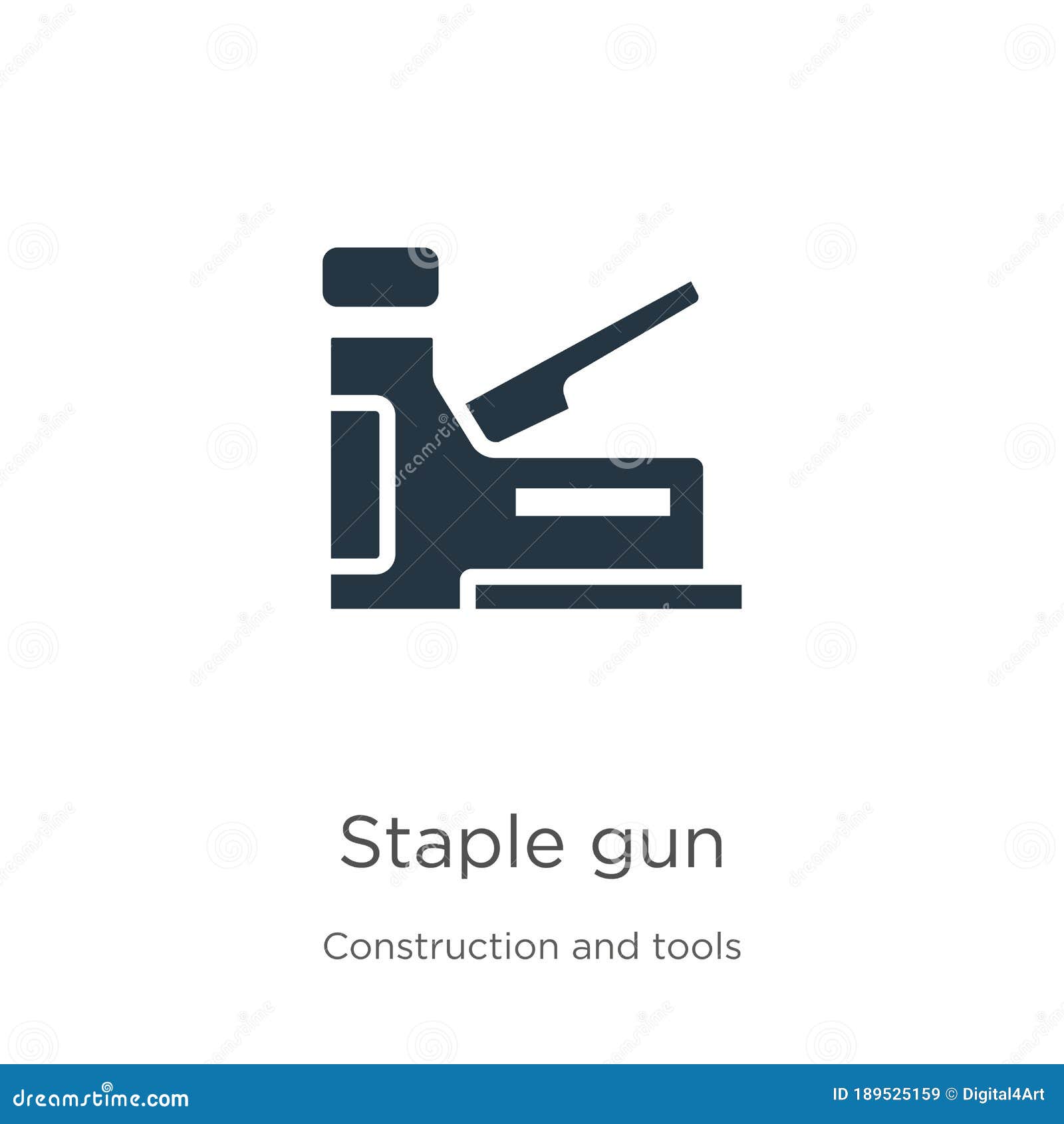 Staple Gun Icon Vector. Trendy Flat Staple Gun Icon from Construction ...