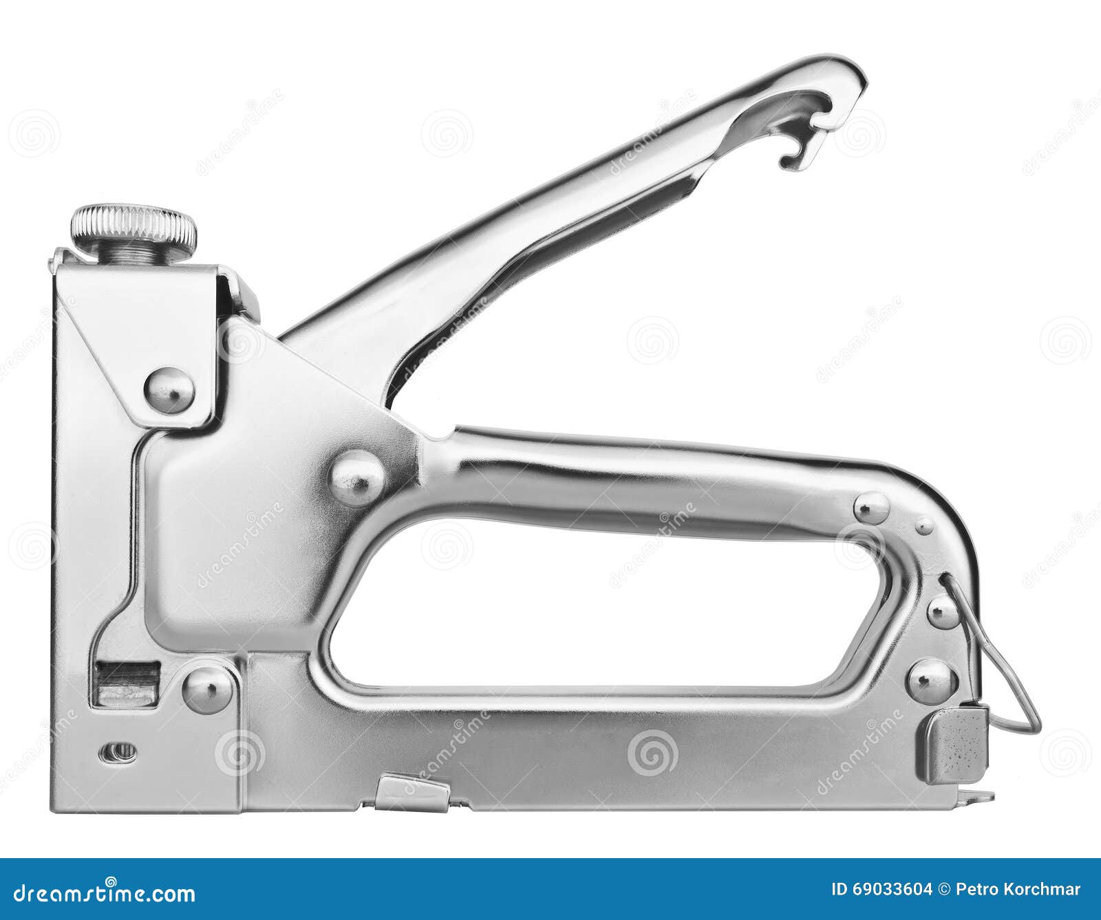 Staple Gun Isolated on the White Background Stock Photo - Image of ...