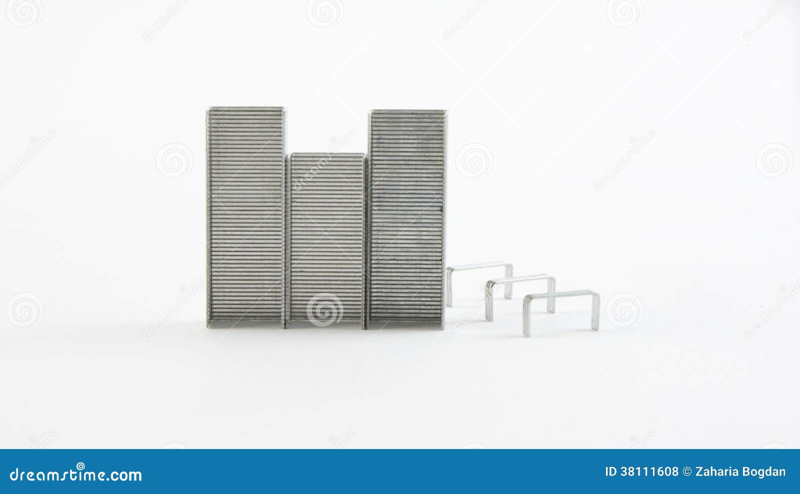 Staple needles stock photo. Image of stationery, isolated - 38111608