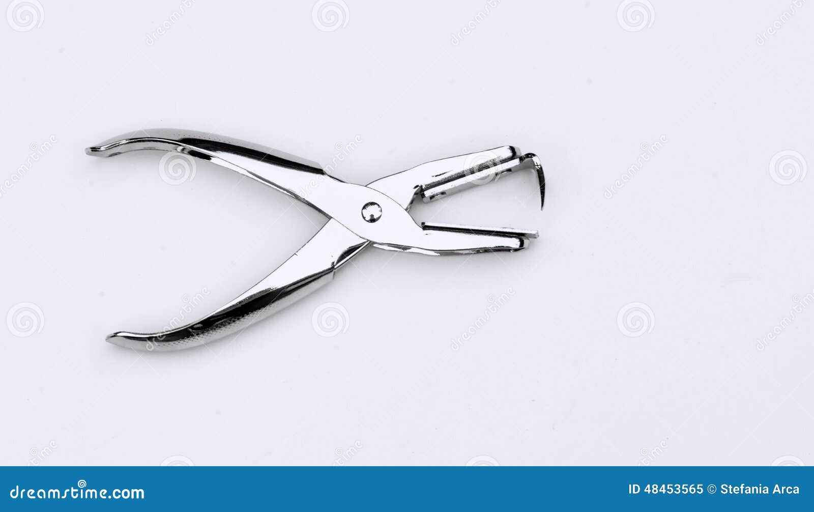 Staple Remover in Steel Isolated, Frontal View Stock Image - Image of ...