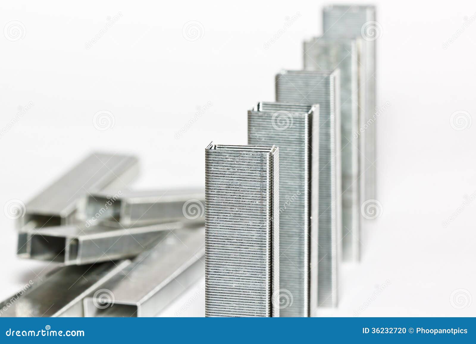 The staple stock photo. Image of stapling, steel, gray - 36232720
