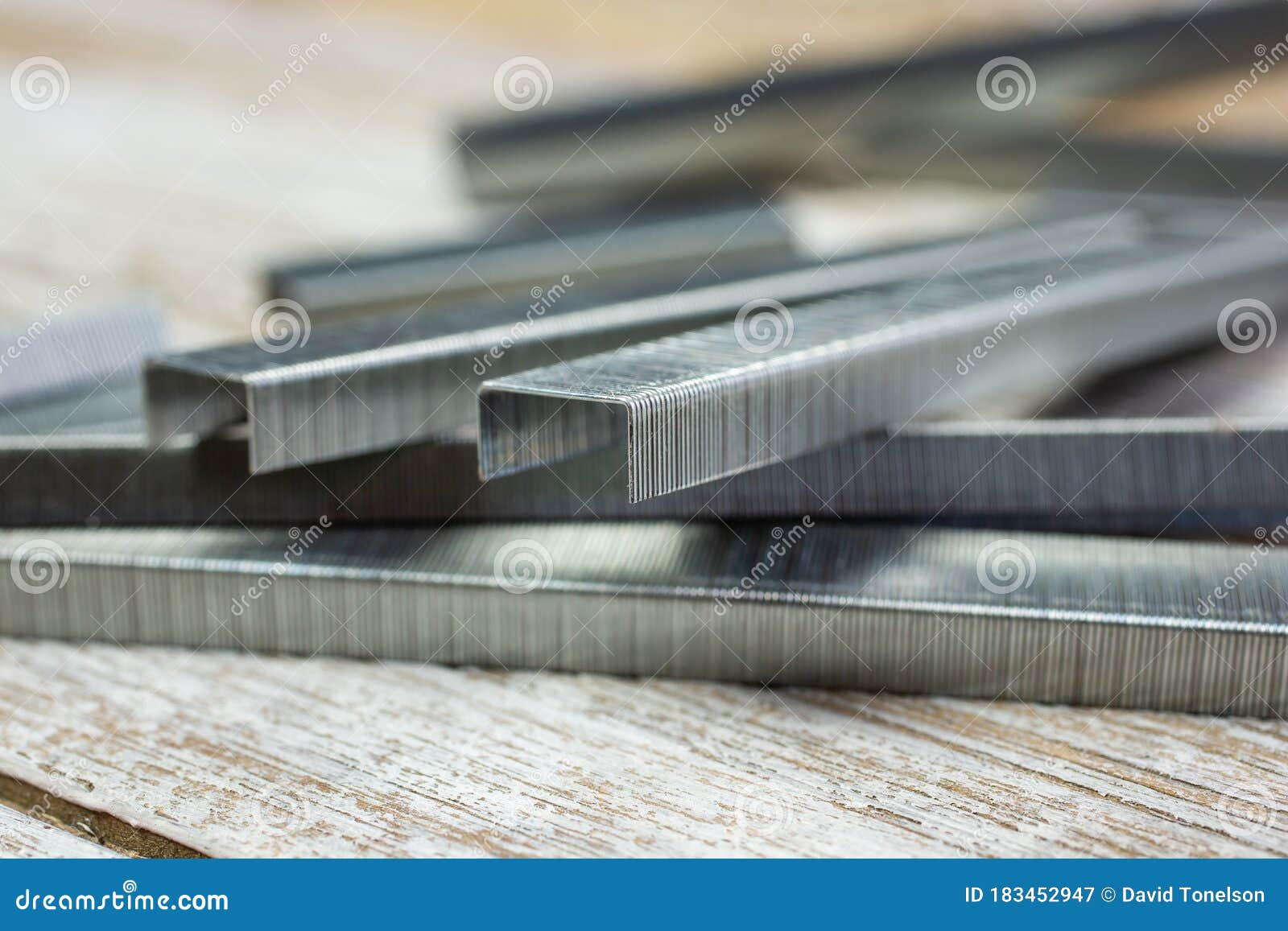 Staple strips - macro stock image. Image of desk, school - 183452947