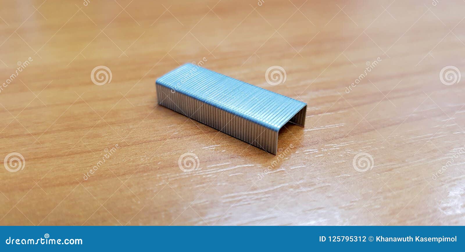 Staple on table stock photo. Image of beautiful, clip - 125795312