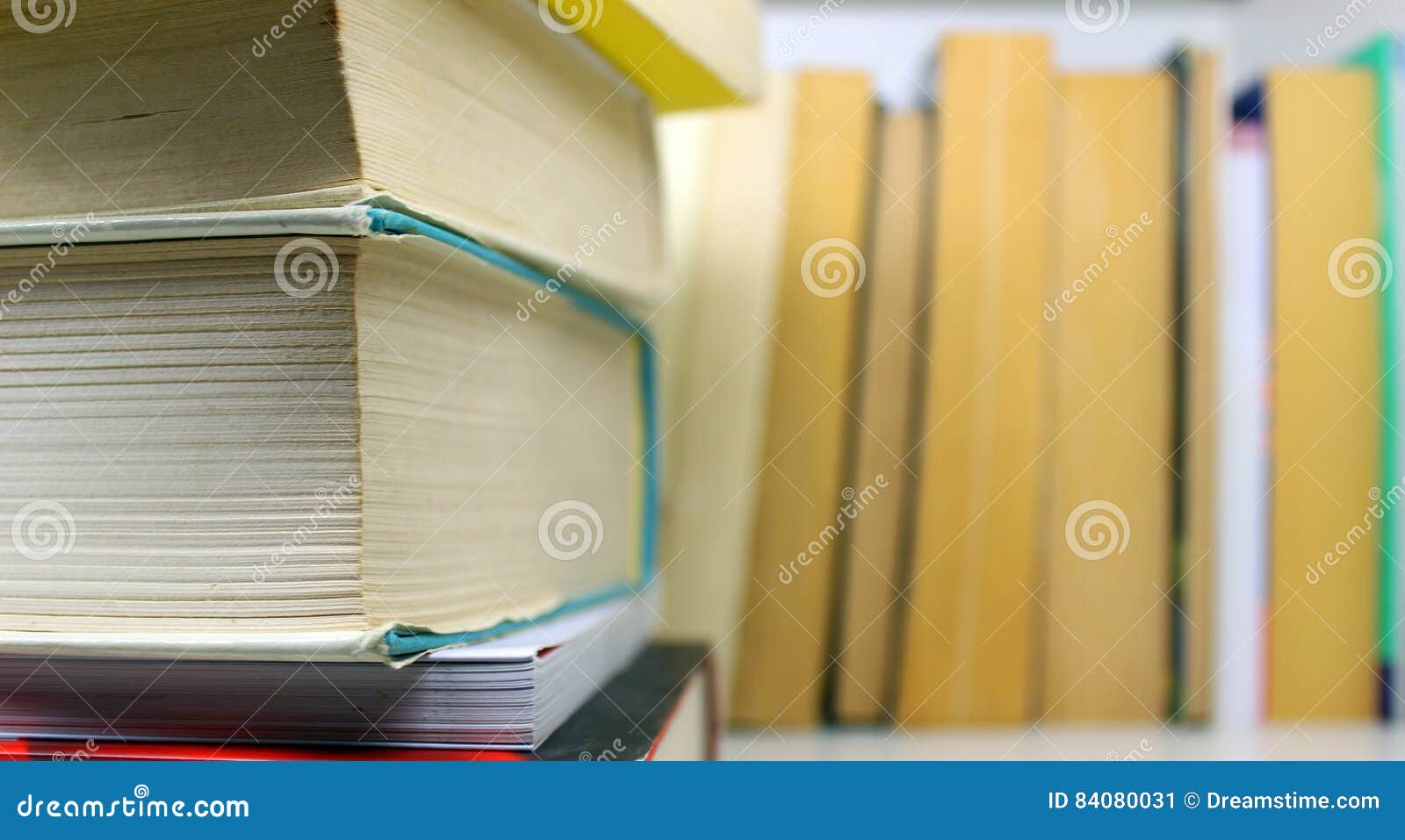 Stapled books stock image. Image of publication, bookshelf - 84080031