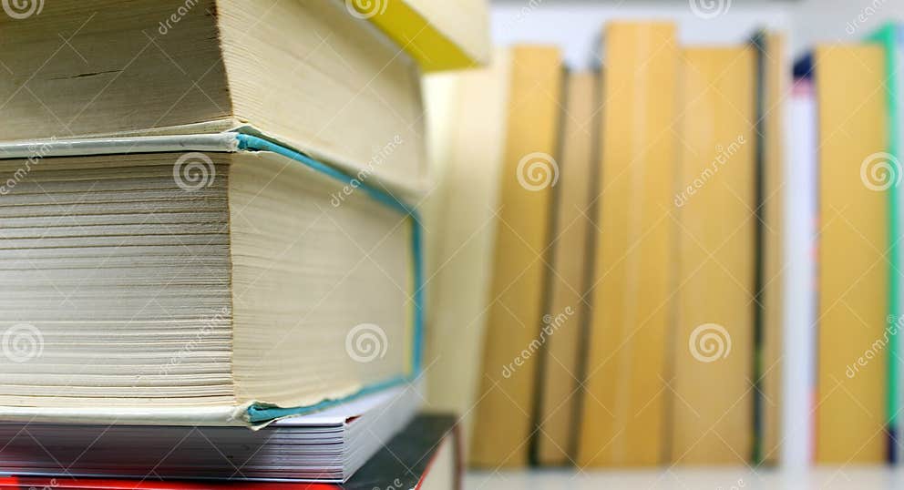 Stapled books stock image. Image of publication, bookshelf - 84080031