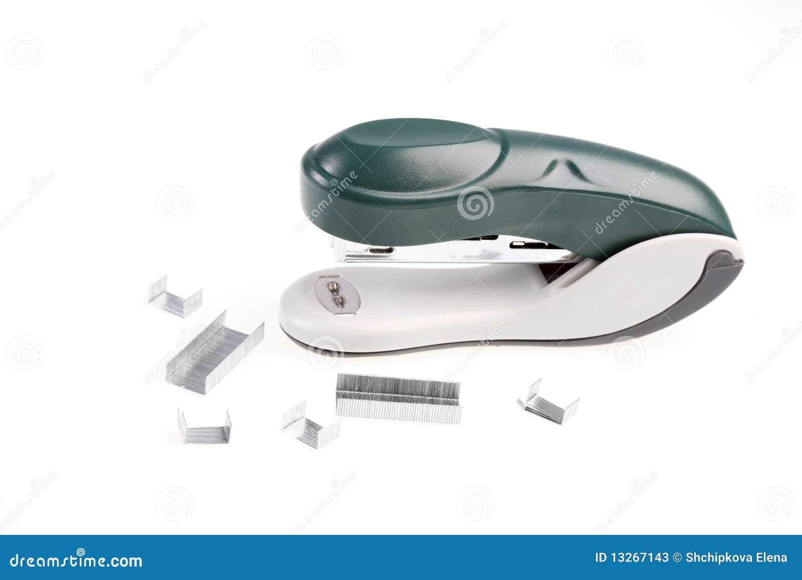 Stapler stock image. Image of green, accessory, paper - 13267143