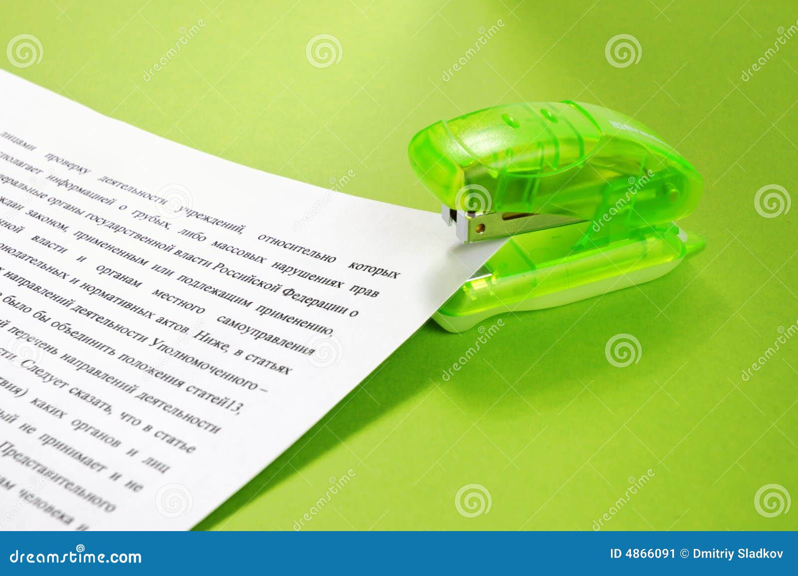 A Stapler And The Documents Files In Office On The Table, Staple The ...