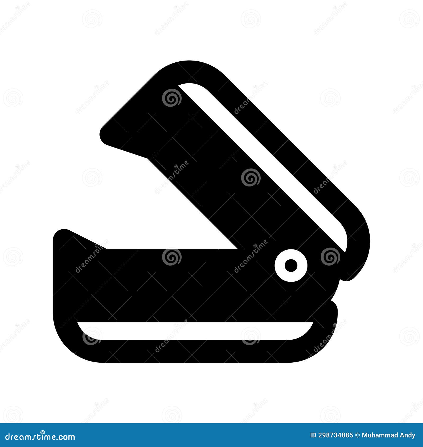 Stapler Icon Black Color In Circle Cartoon Vector | CartoonDealer.com ...