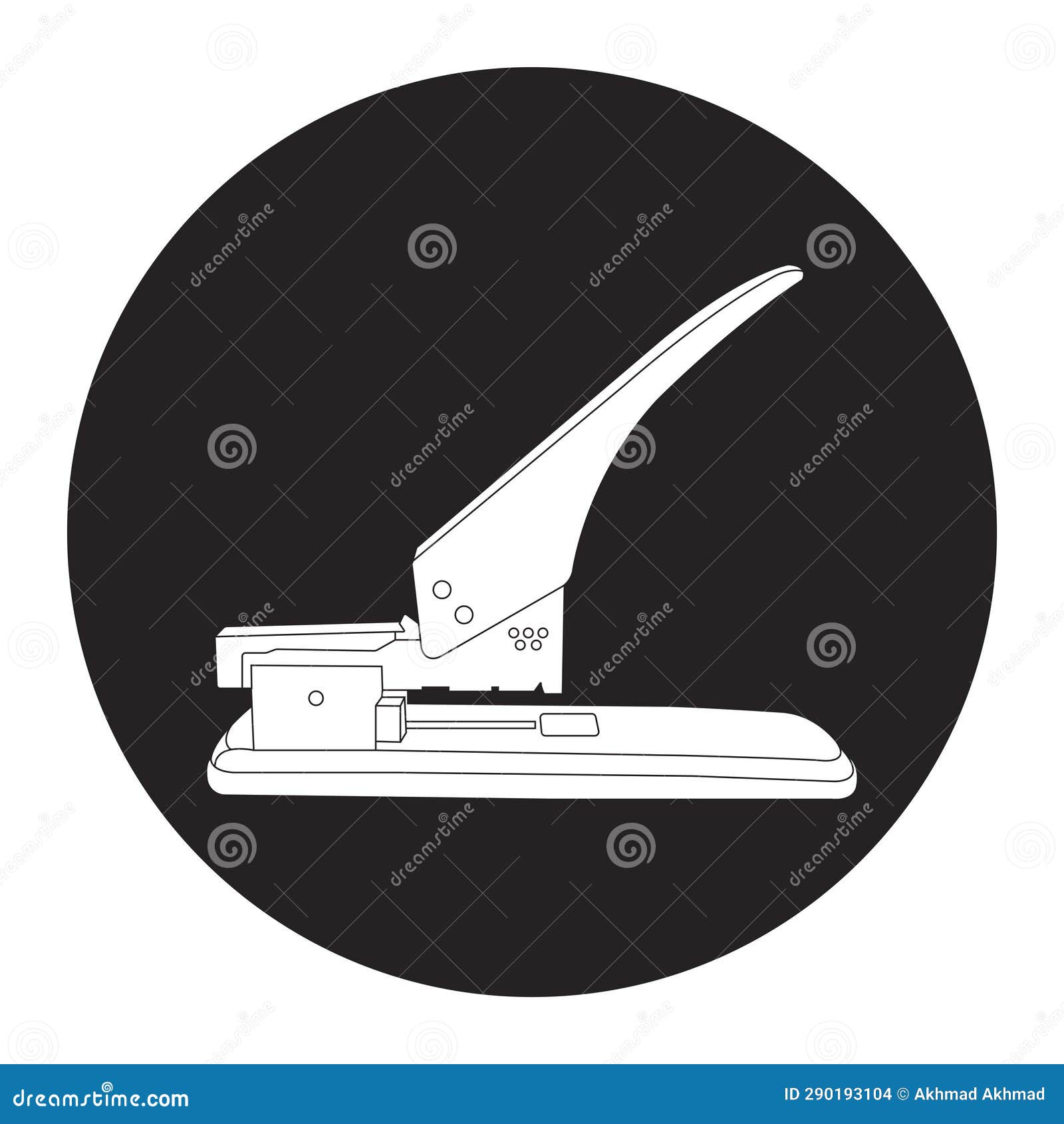 Stapler icon stock vector. Illustration of paperfastener - 290193104