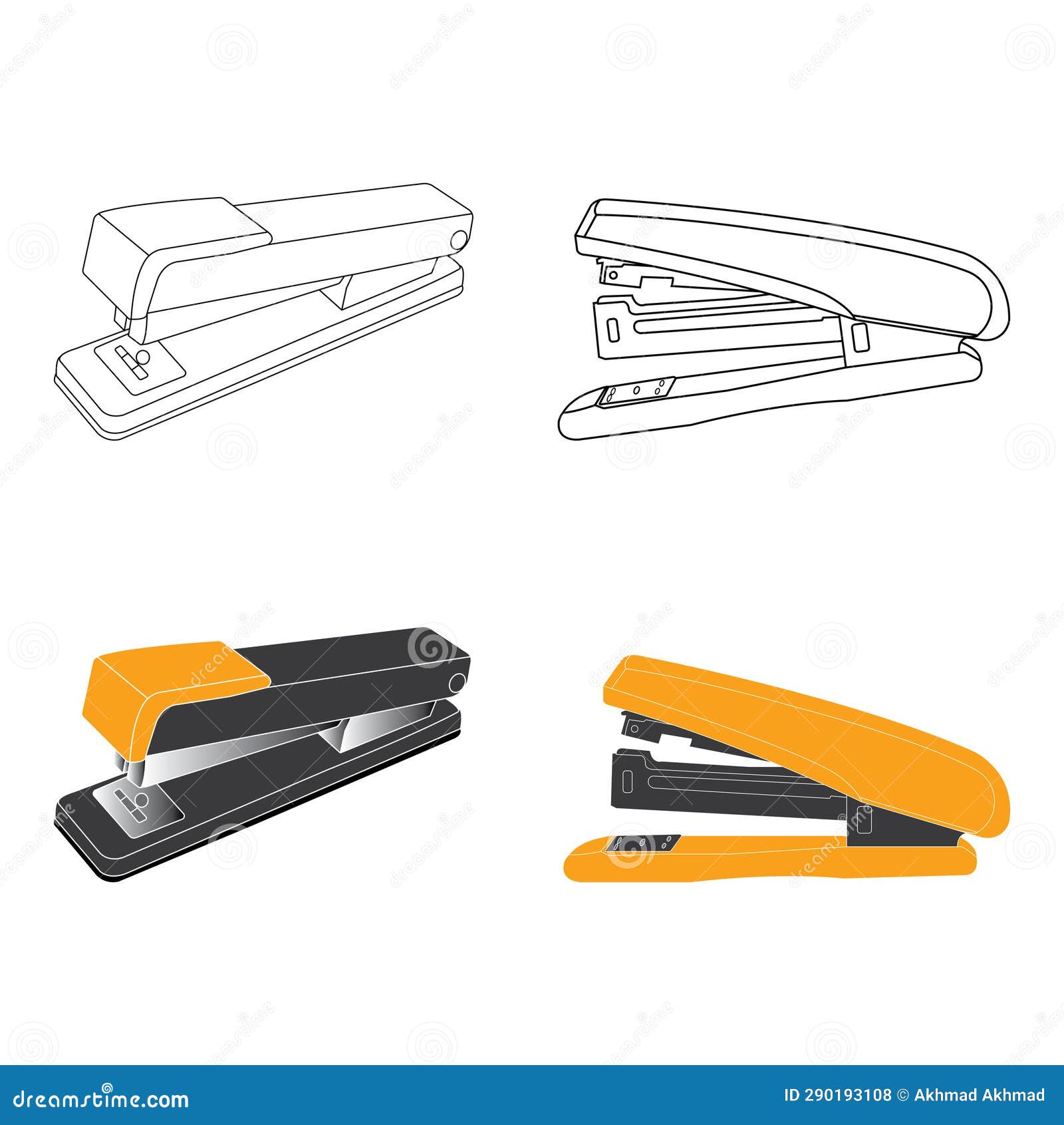 Stapler icon stock vector. Illustration of printing - 290193108