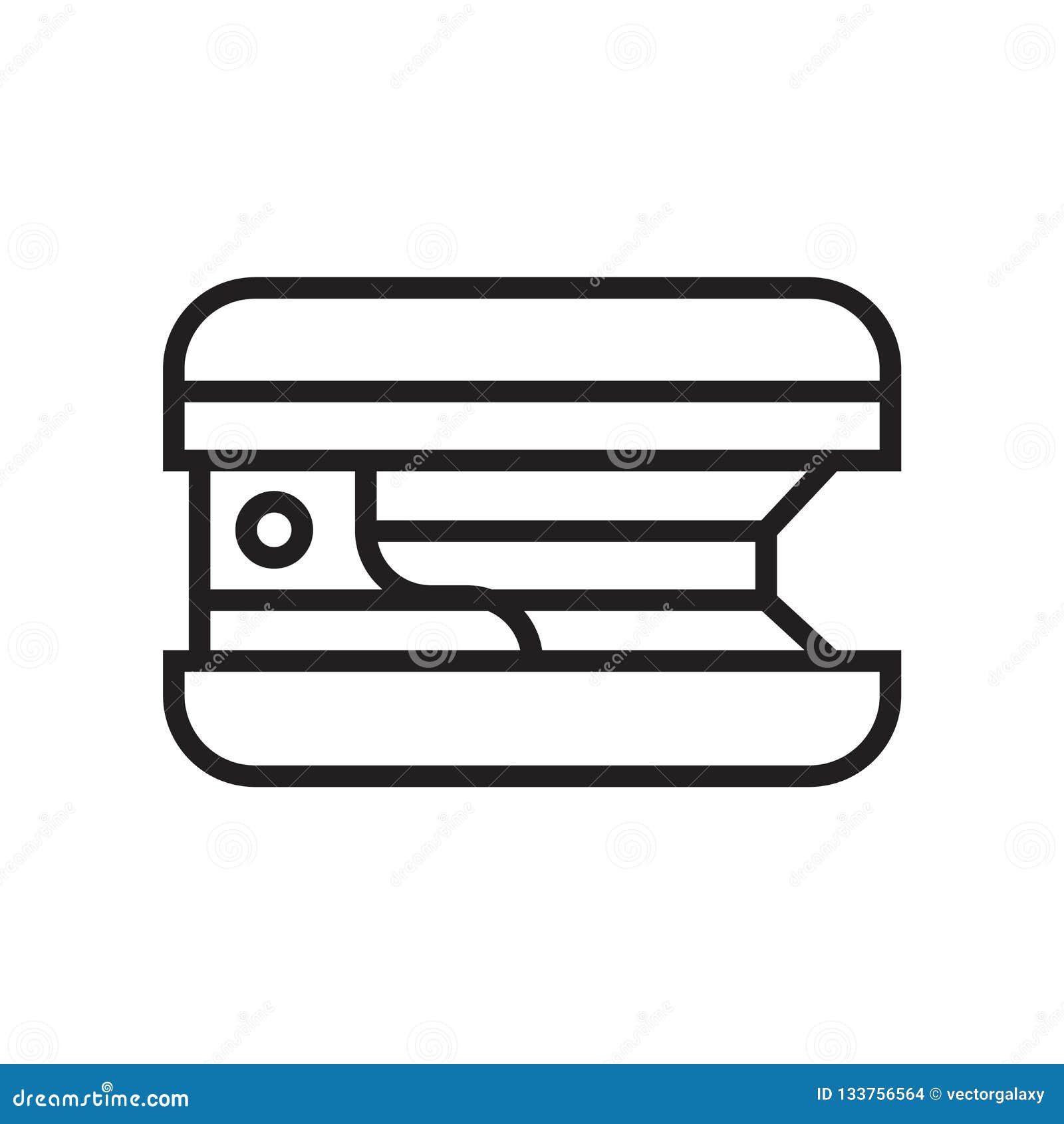 Stapler Icon Vector Sign and Symbol Isolated on White Background ...