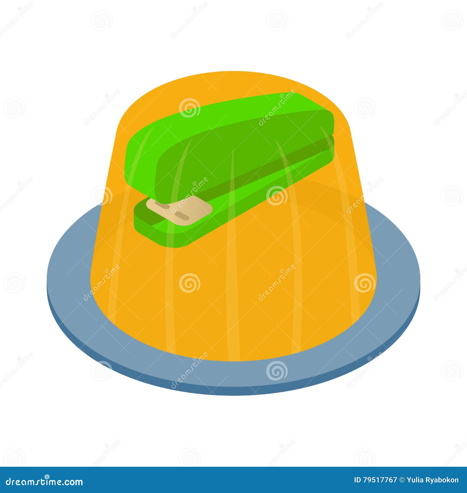 Stapler in the Jelly Icon, Isometric 3d Style Stock Vector ...