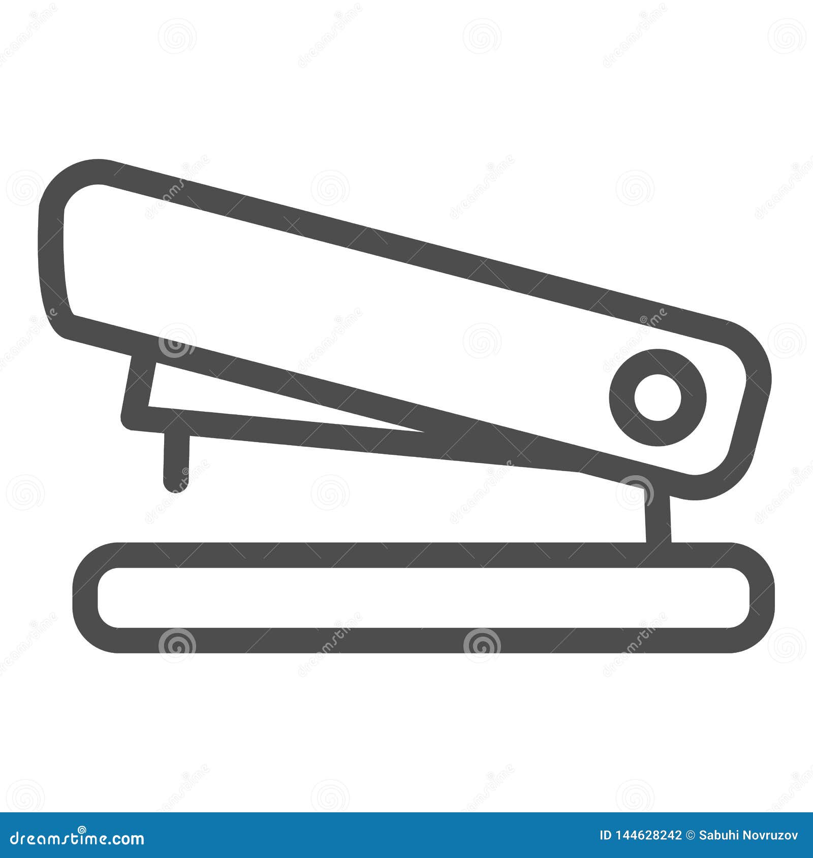 Stapler Line Icon. Staple Vector Illustration Isolated On White. Tool ...