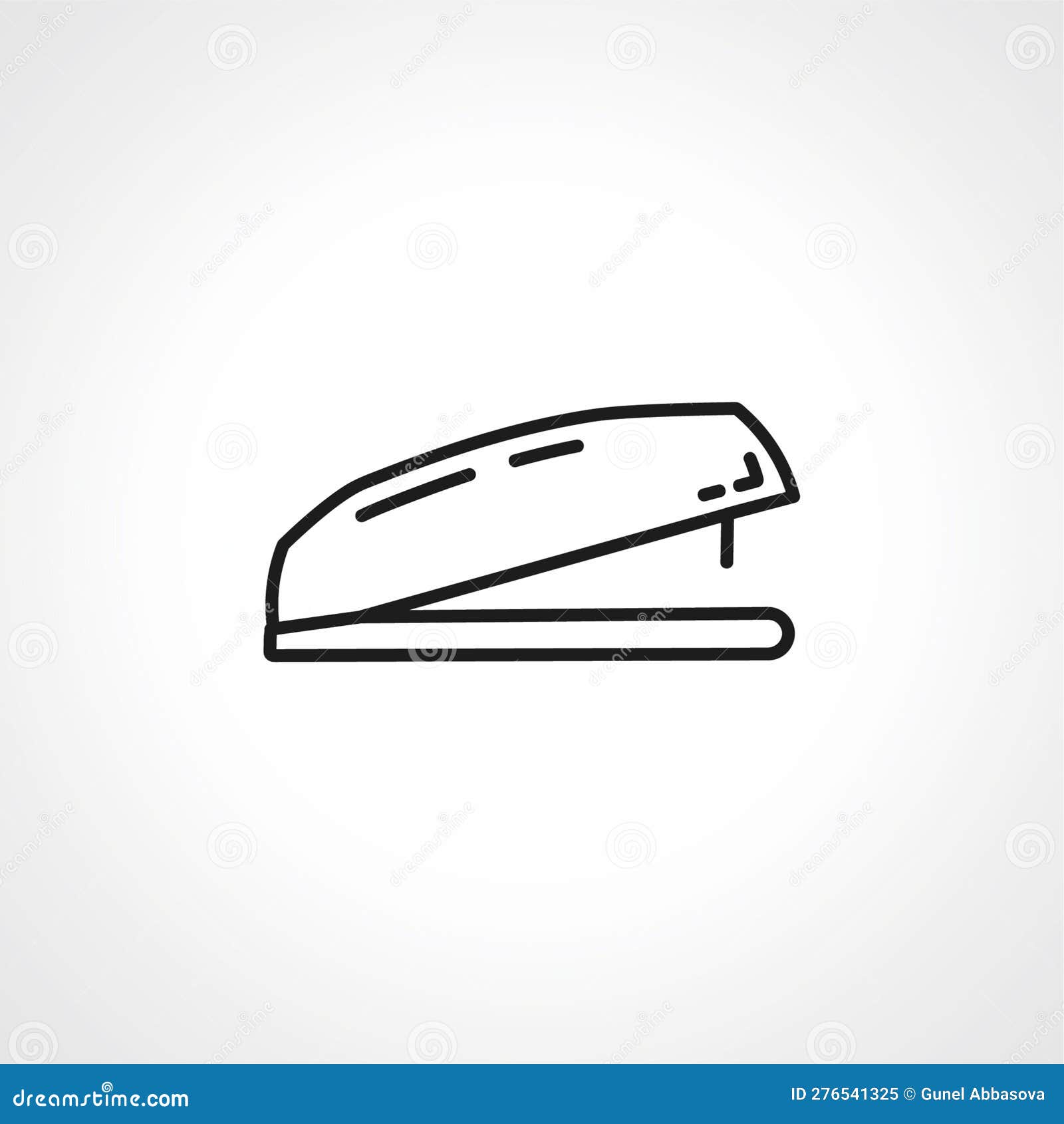 Stapler Line Icon. Stapler For Documents Vector Illustration Isolated ...