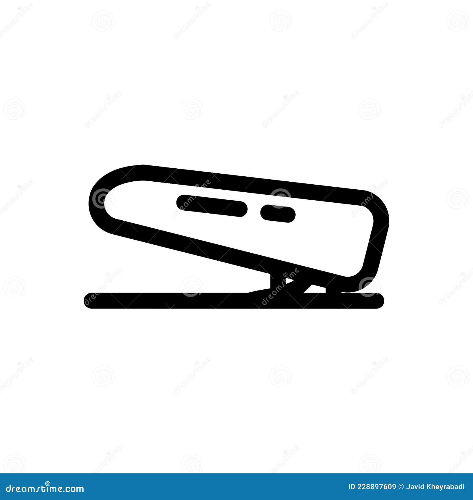 Stapler Line Icon. Stapler For Documents Vector Illustration Isolated ...
