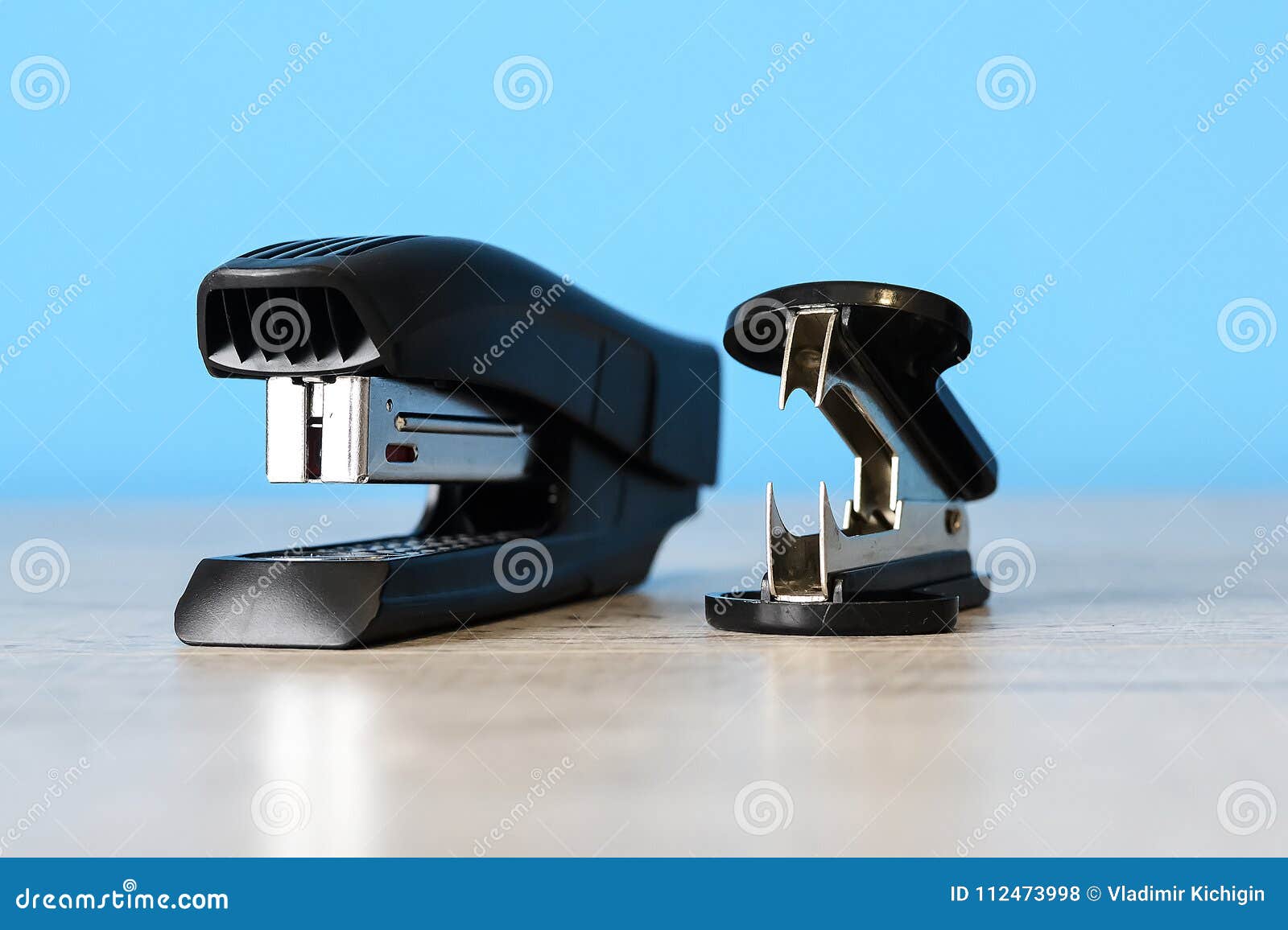 Stapler for Office Work on the Table. Stationery Item. Office Su Stock ...