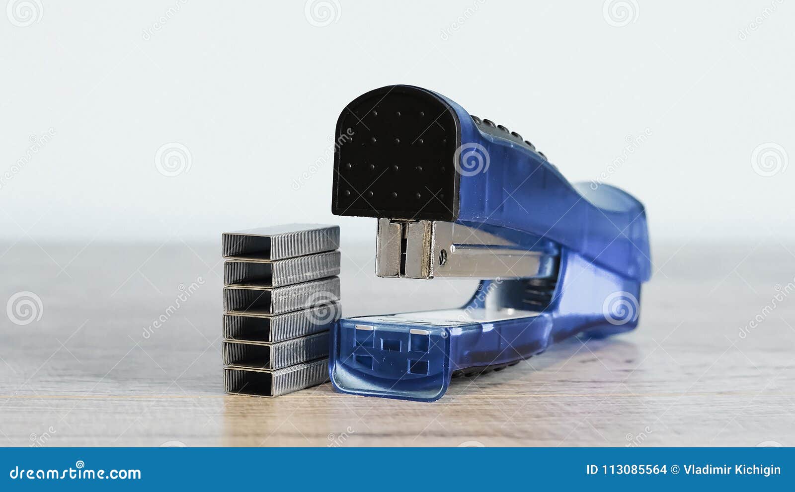 Stapler for Office Work on the Table. Stationery Item. Office Su Stock ...