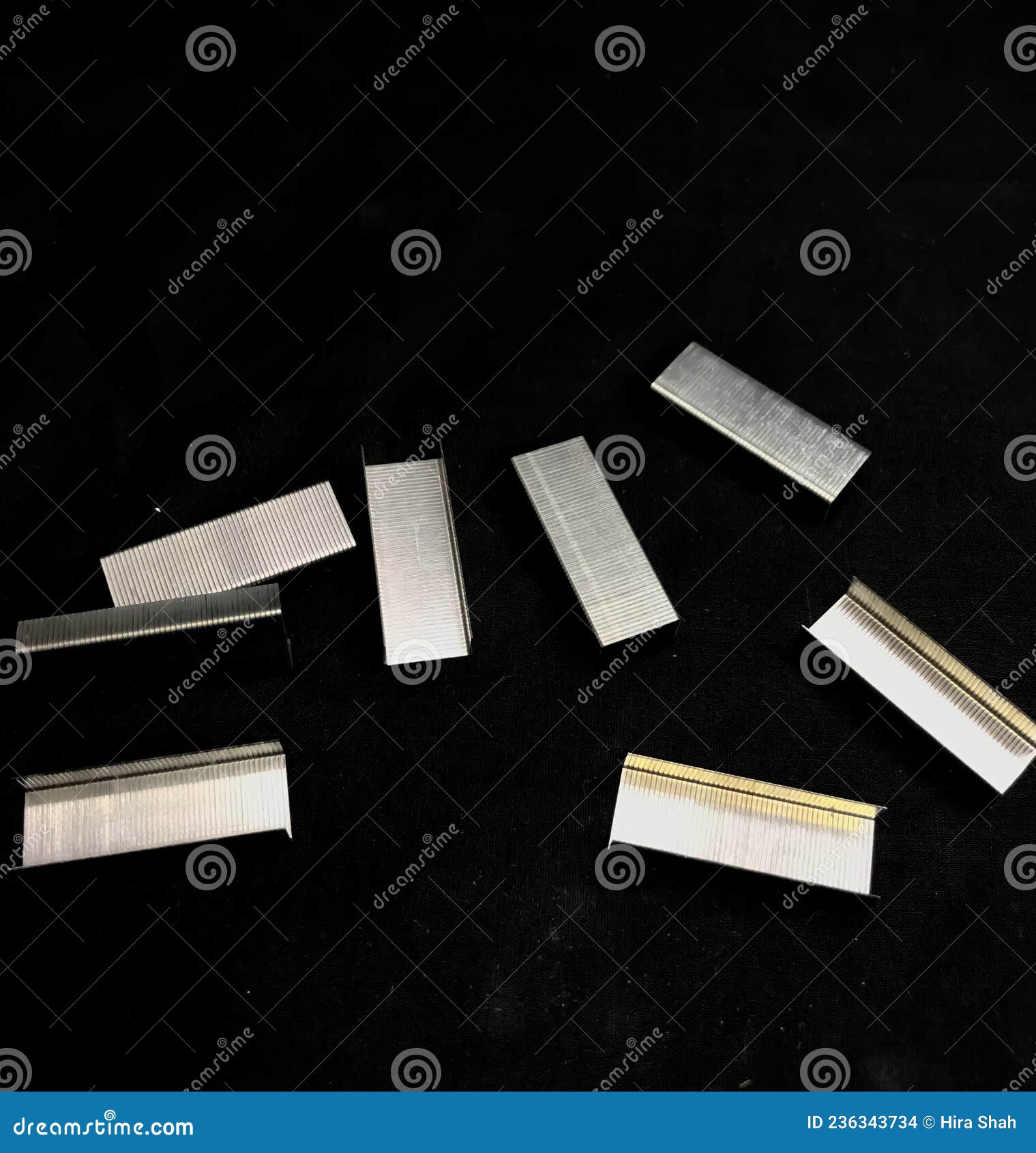 Stapler Pins Isolated On White Background. It Is Office And Stationary ...
