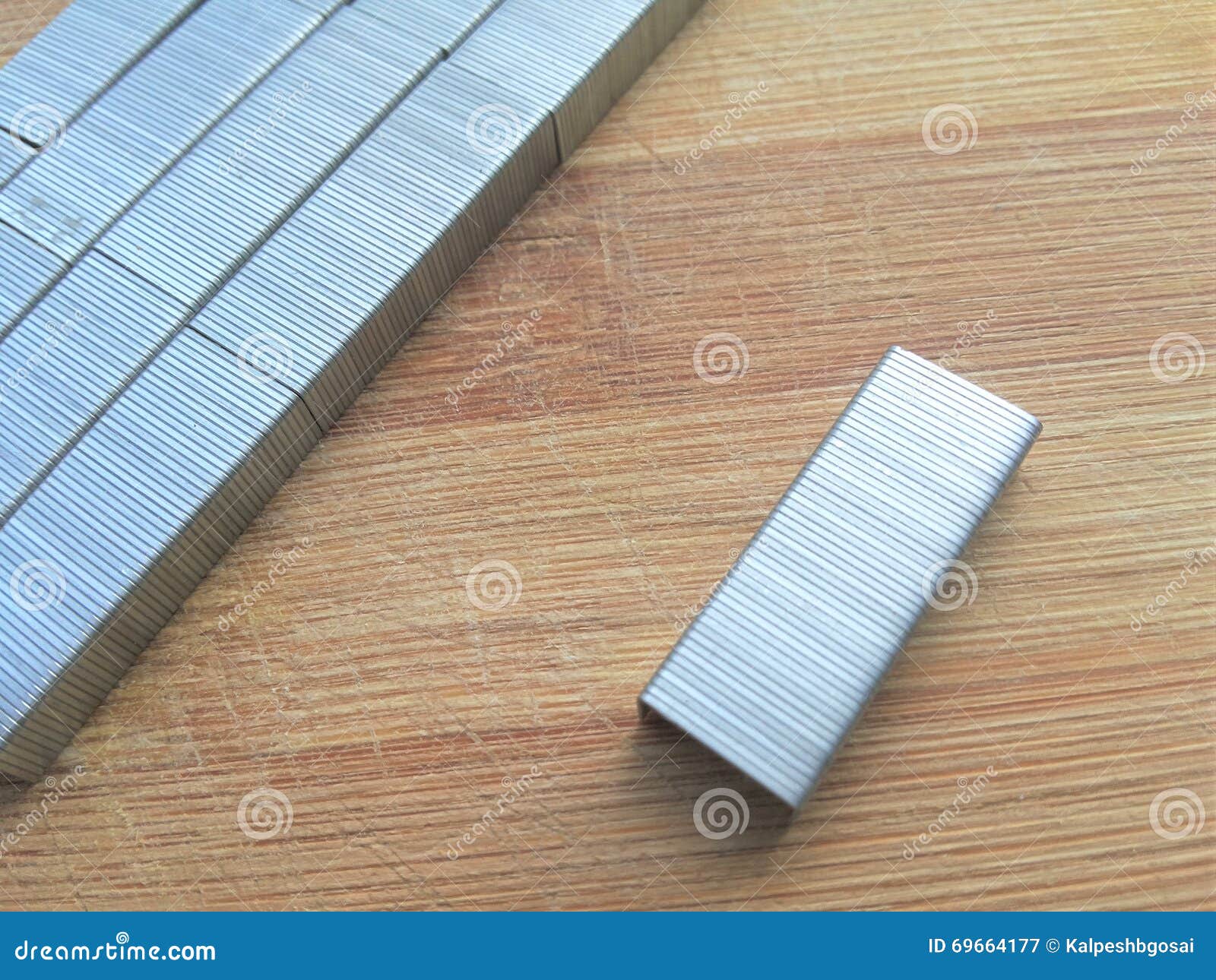 Stapler Pins Isolated On White Background. It Is Office And Stationary ...