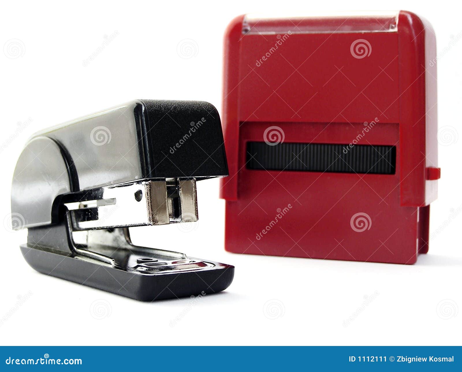 Stapler and stamp stock image. Image of stamp, work, business - 1112111