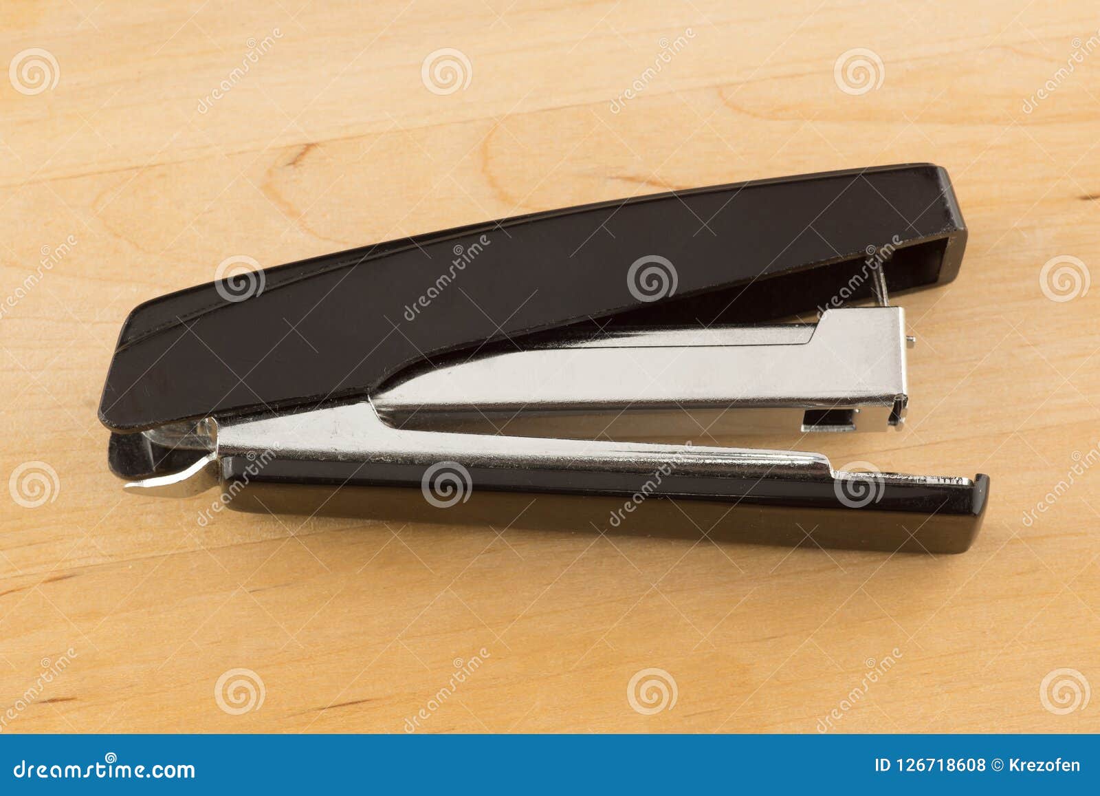 Stapler for Stapling Papers on a Table Stock Photo - Image of staples ...