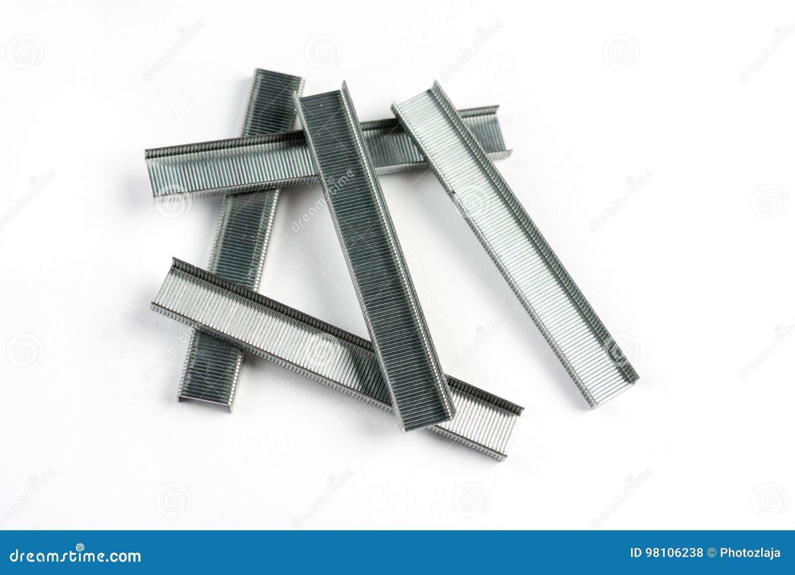 A Box Of Stapler Bullet Isolated On White Background Royalty-Free Stock ...