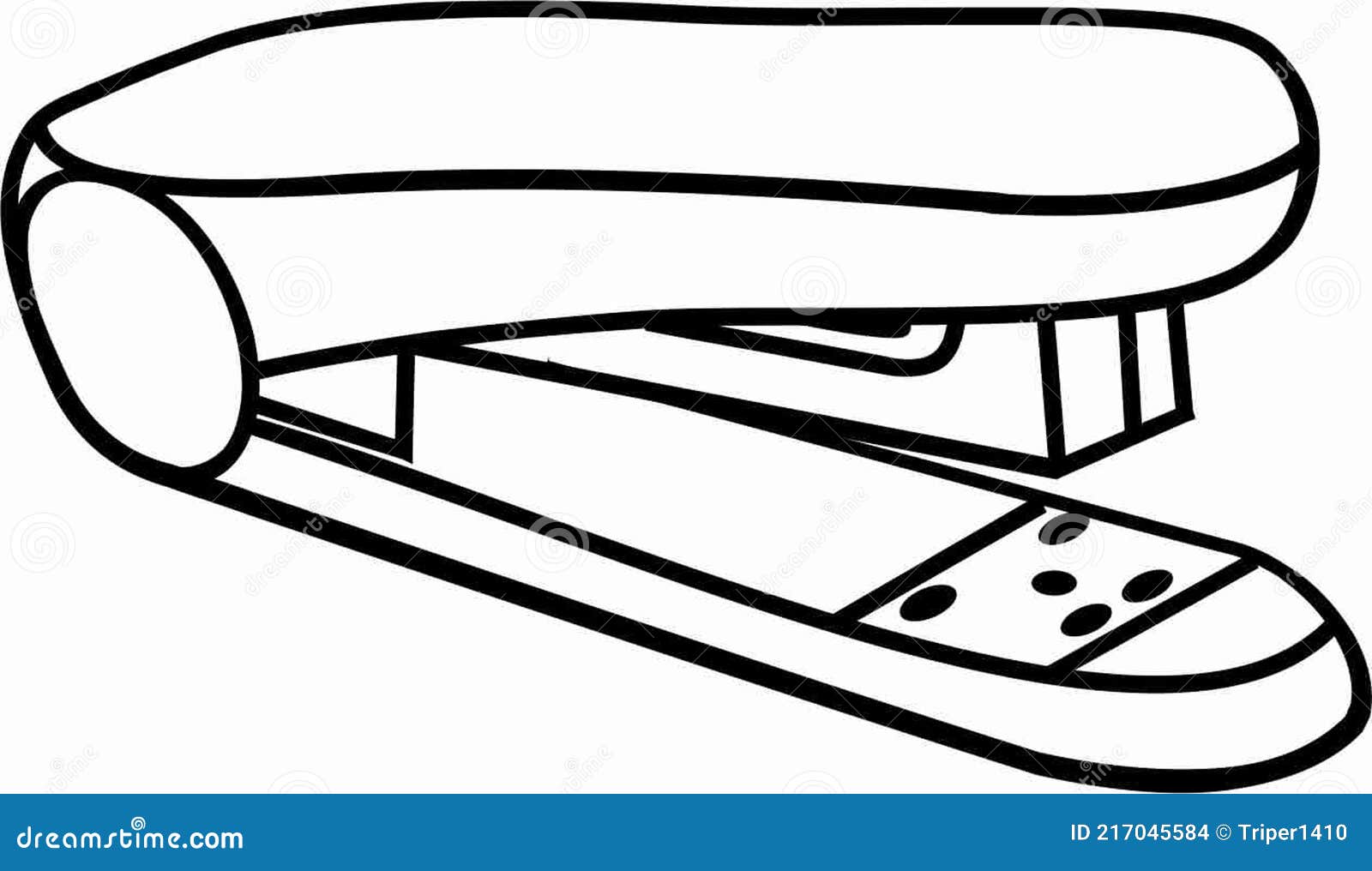 Stapler Vector Icon Black White Outline Stock Photo - Illustration of icon, sign: 217045584