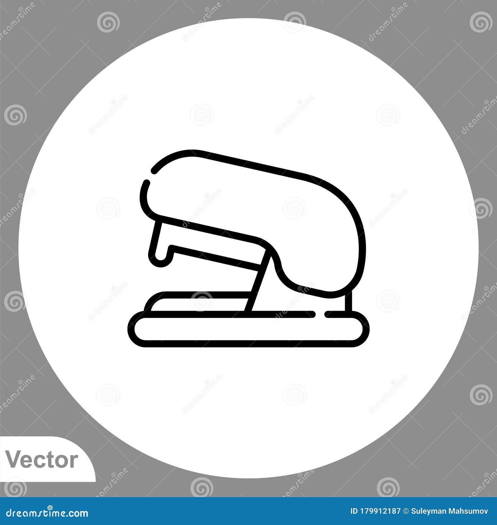 Stapler Vector Icon Sign Symbol Stock Illustration - Illustration of ...