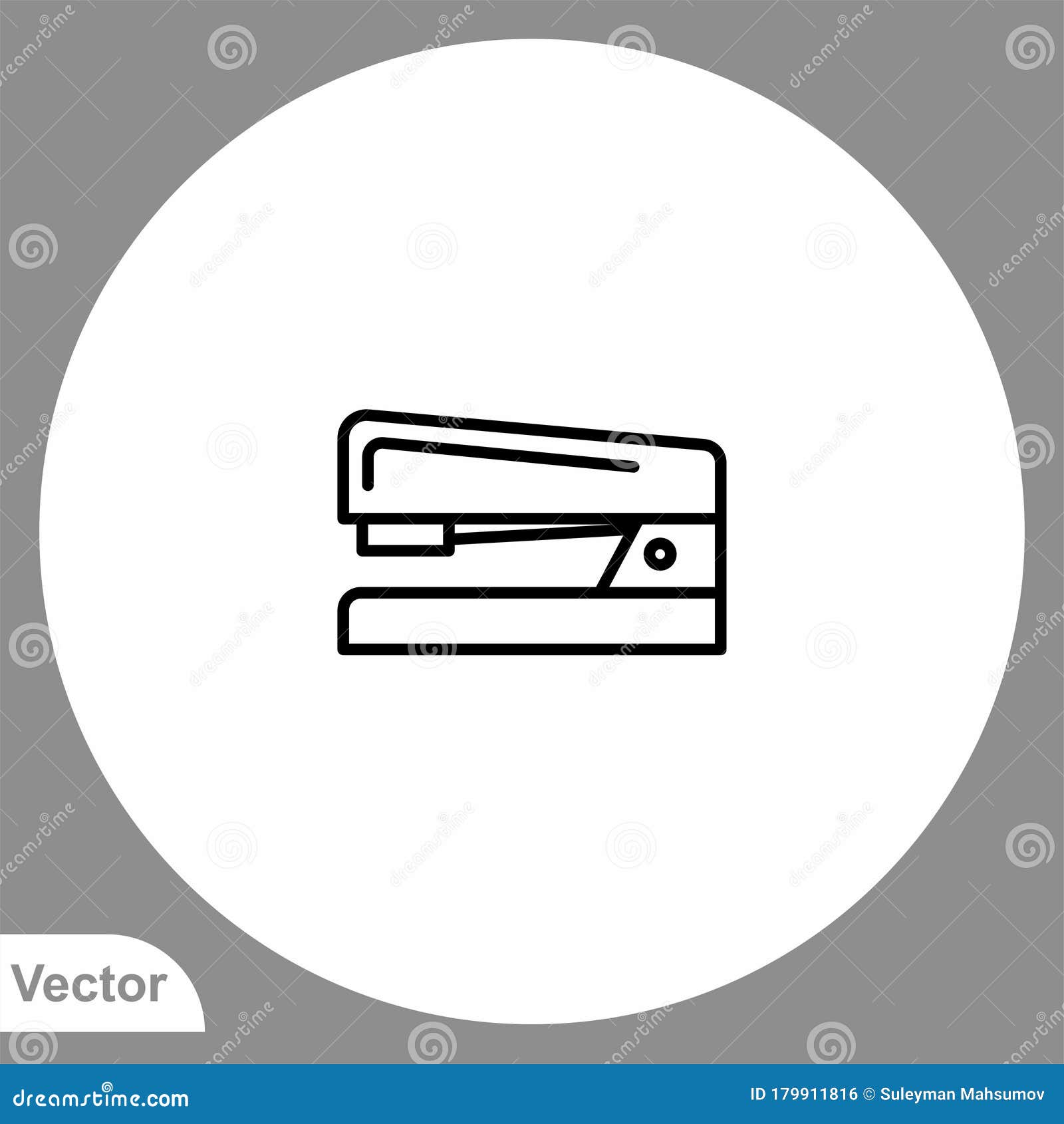 Stapler Vector Icon Sign Symbol Stock Illustration - Illustration of ...