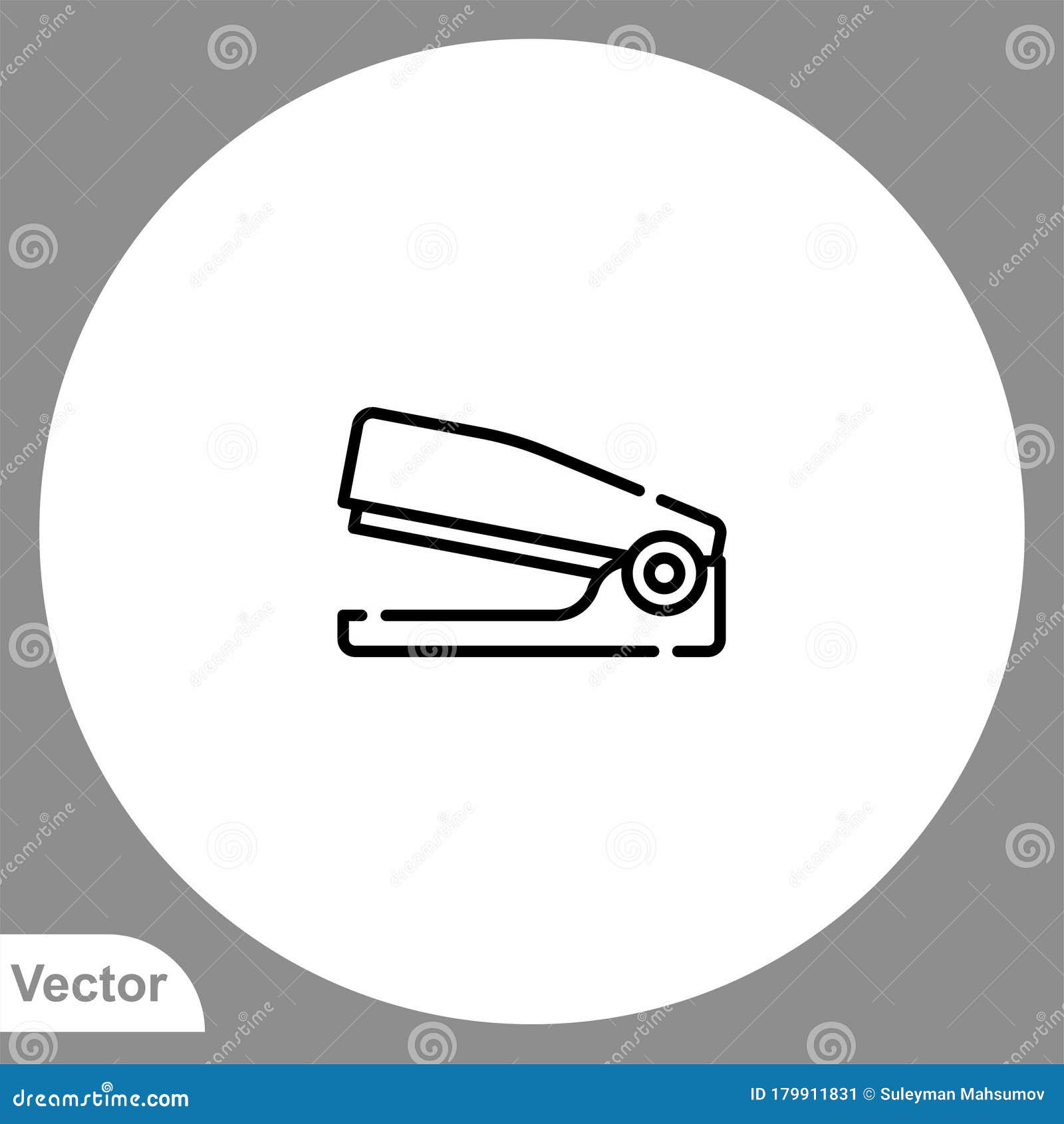 Stapler Vector Icon Sign Symbol Stock Illustration - Illustration of ...