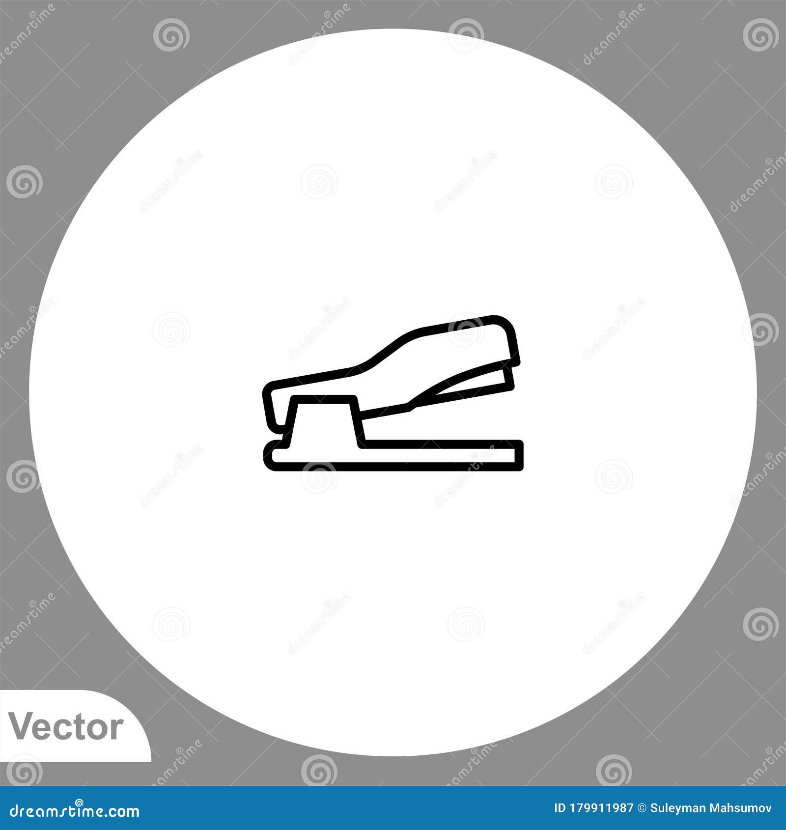 Stapler Vector Icon Sign Symbol Stock Illustration - Illustration of ...