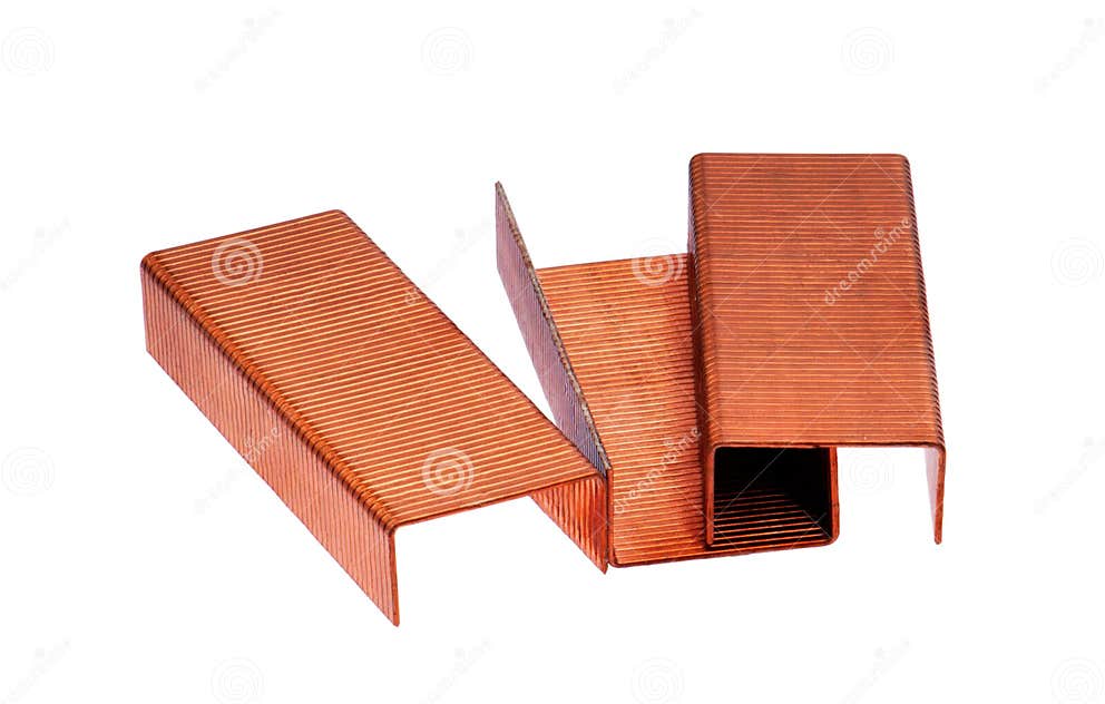Staples stock photo. Image of copper, steel, join, metal - 24794702