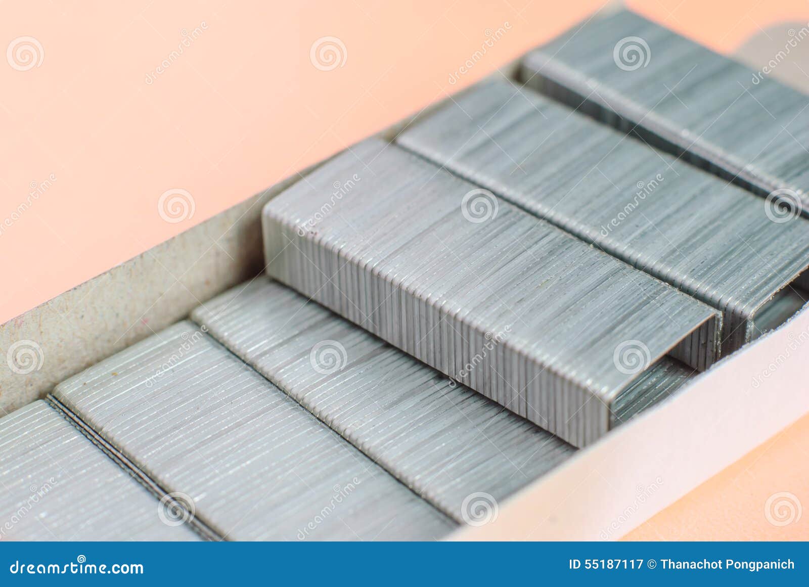 Staples in box stock image. Image of background, staple - 55187117