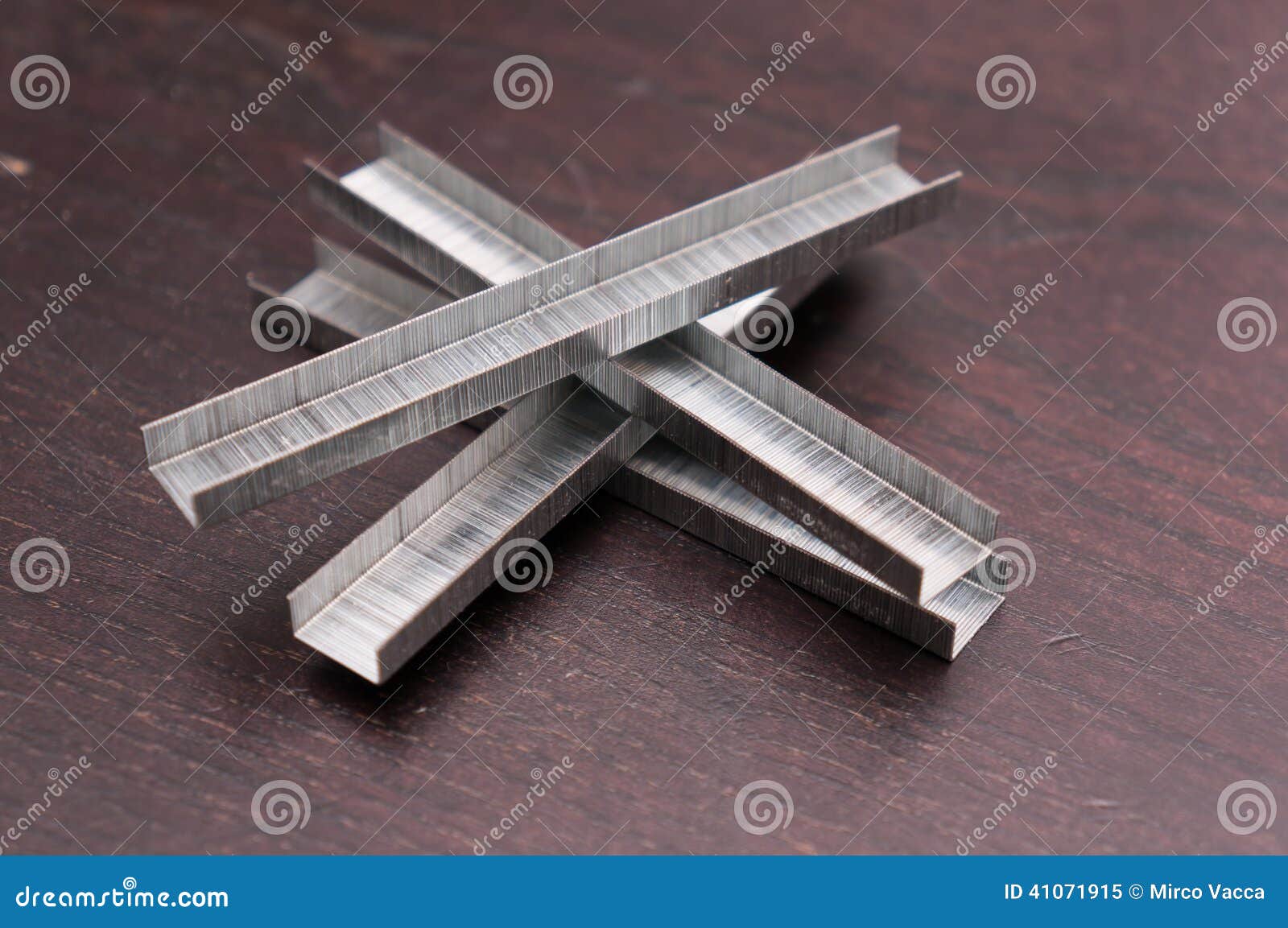 Staples close-up stock image. Image of background, wood - 41071915