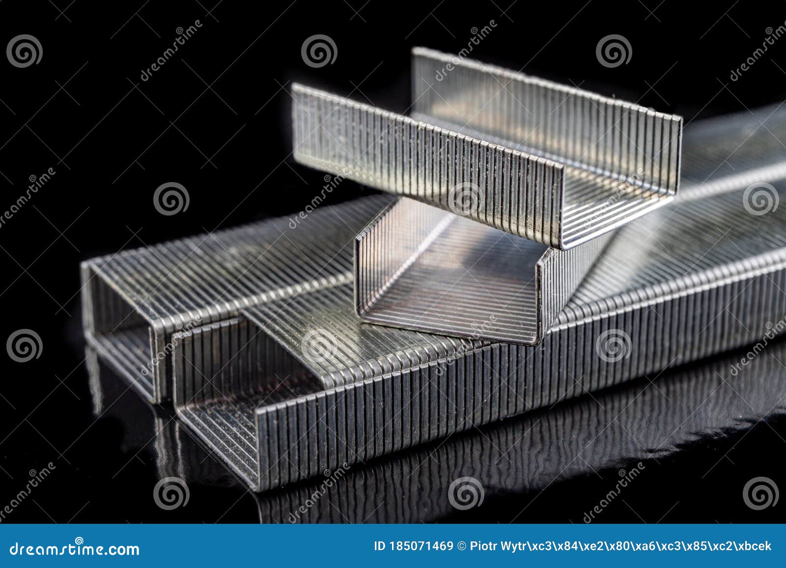 Staples for the Office Stapler in a Cardboard Container. Accessories ...