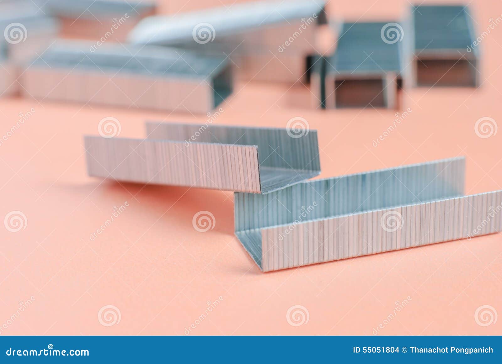 Staples stock photo. Image of staple, closeup, stack - 55051804