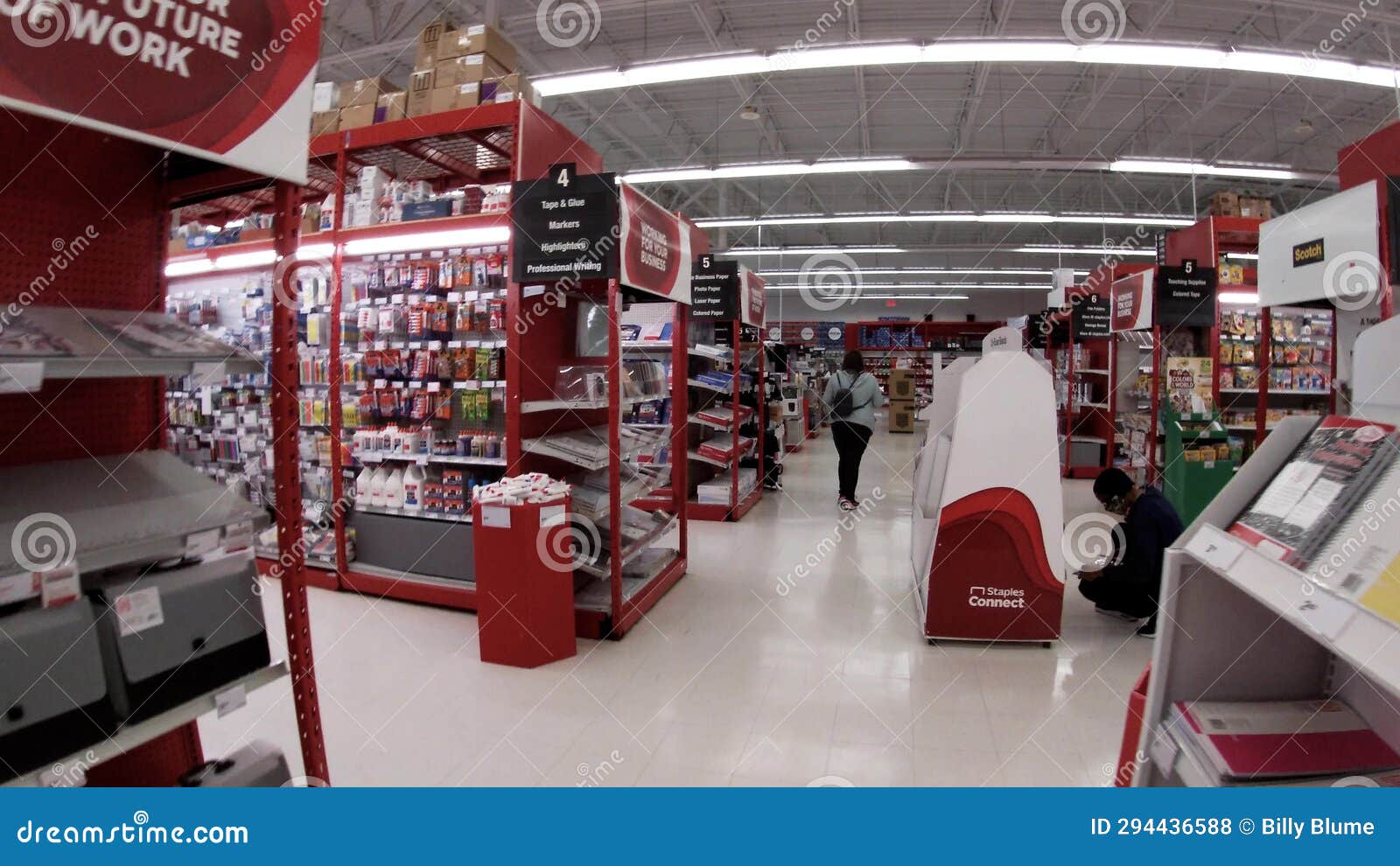 Staples Retail Store Interior 2022 People Editorial Stock Photo - Image of furniture, ergonomic ...