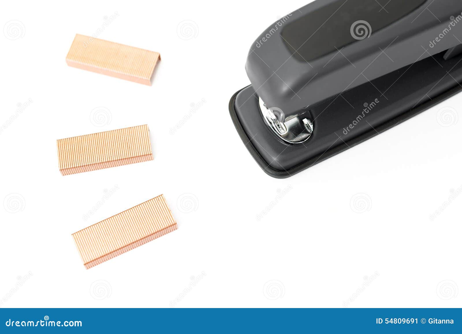 Staples and stapler stock image. Image of equipment, staple - 54809691