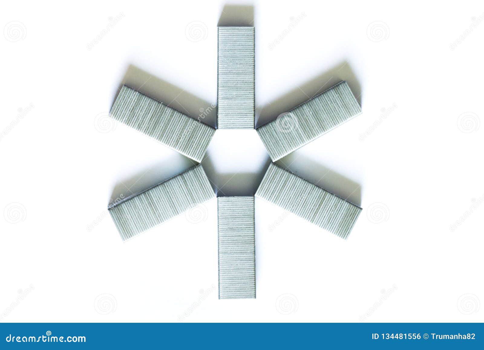 Staples in White Background Stock Photo - Image of clip, objects: 134481556