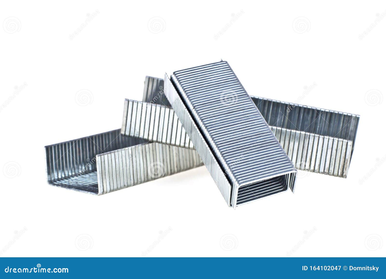 Staples Wires on White Background Stock Image - Image of binding ...