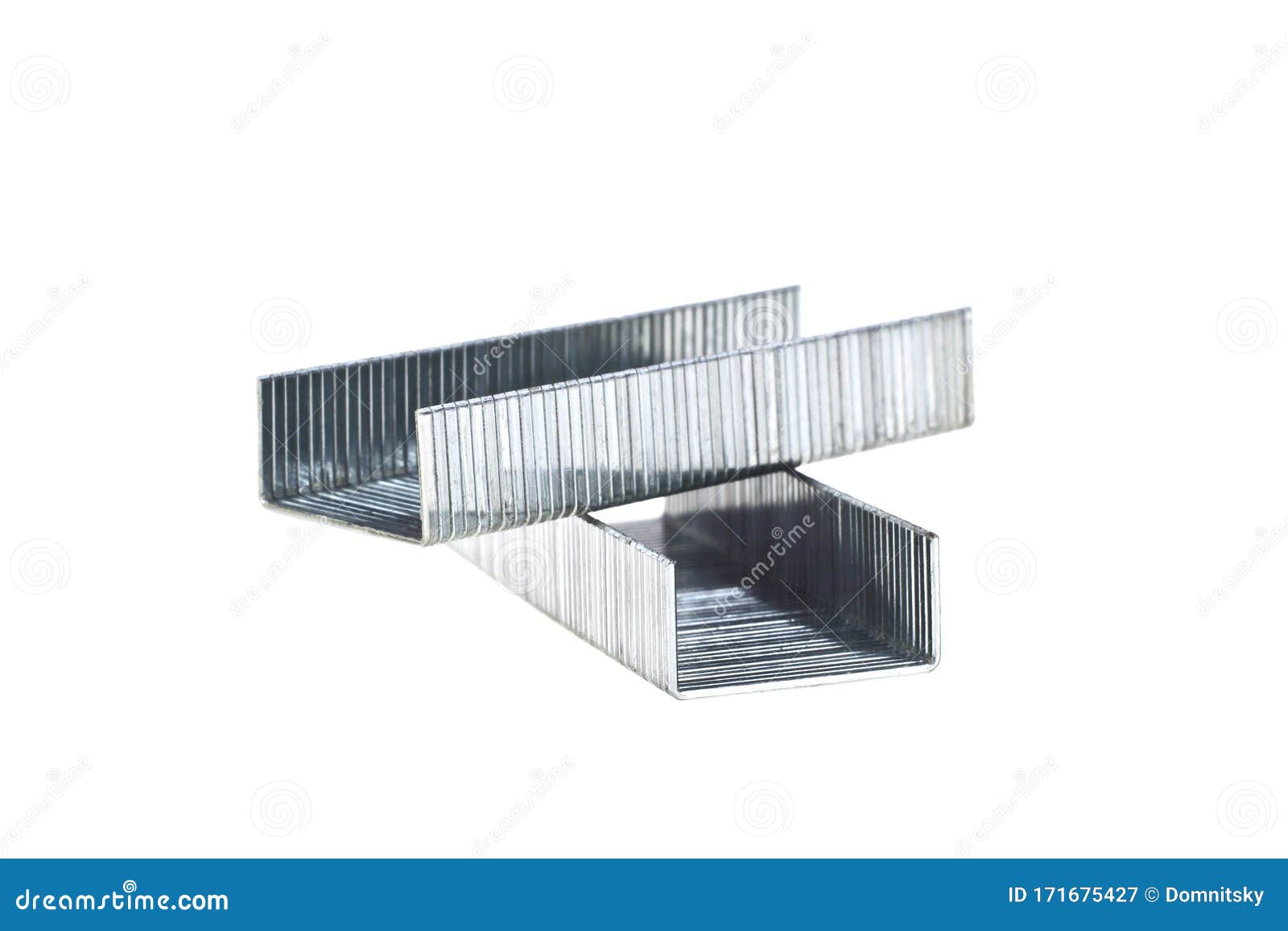 Staples Wires on White Background Stock Image - Image of missfire ...