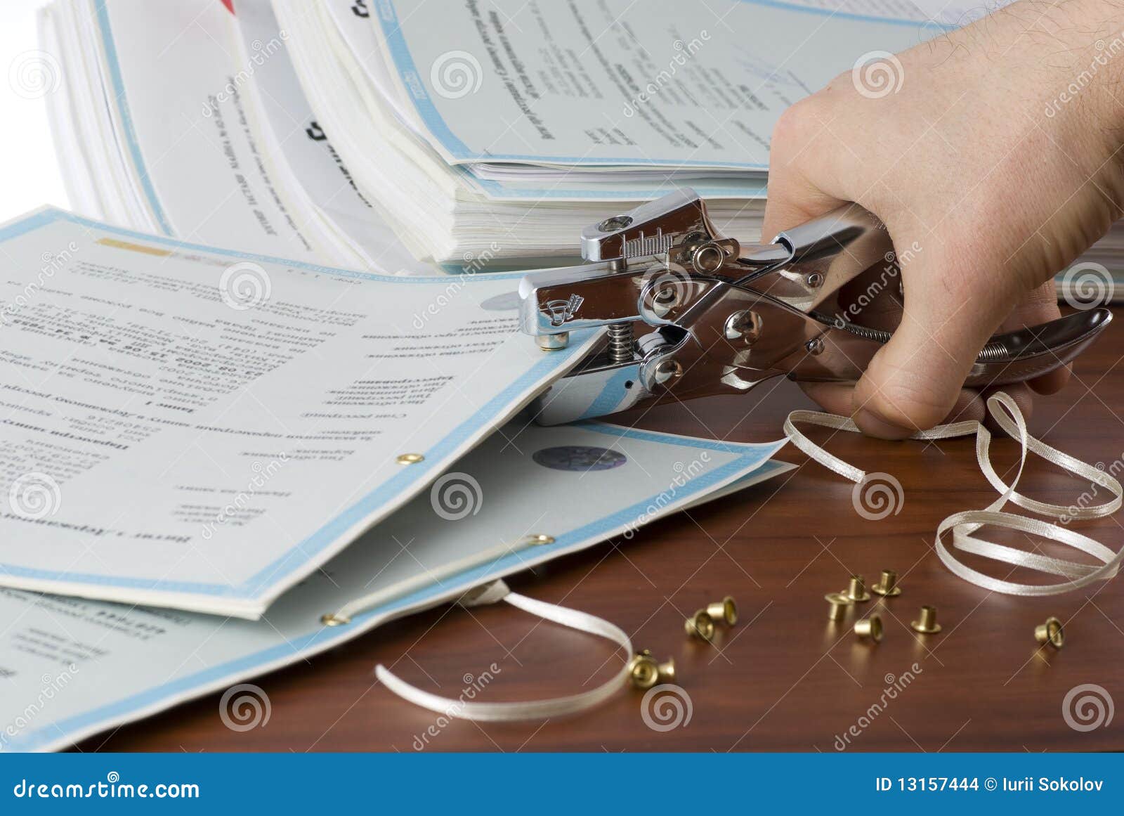Stapling stock photo. Image of clip, office, paperwork - 13157444