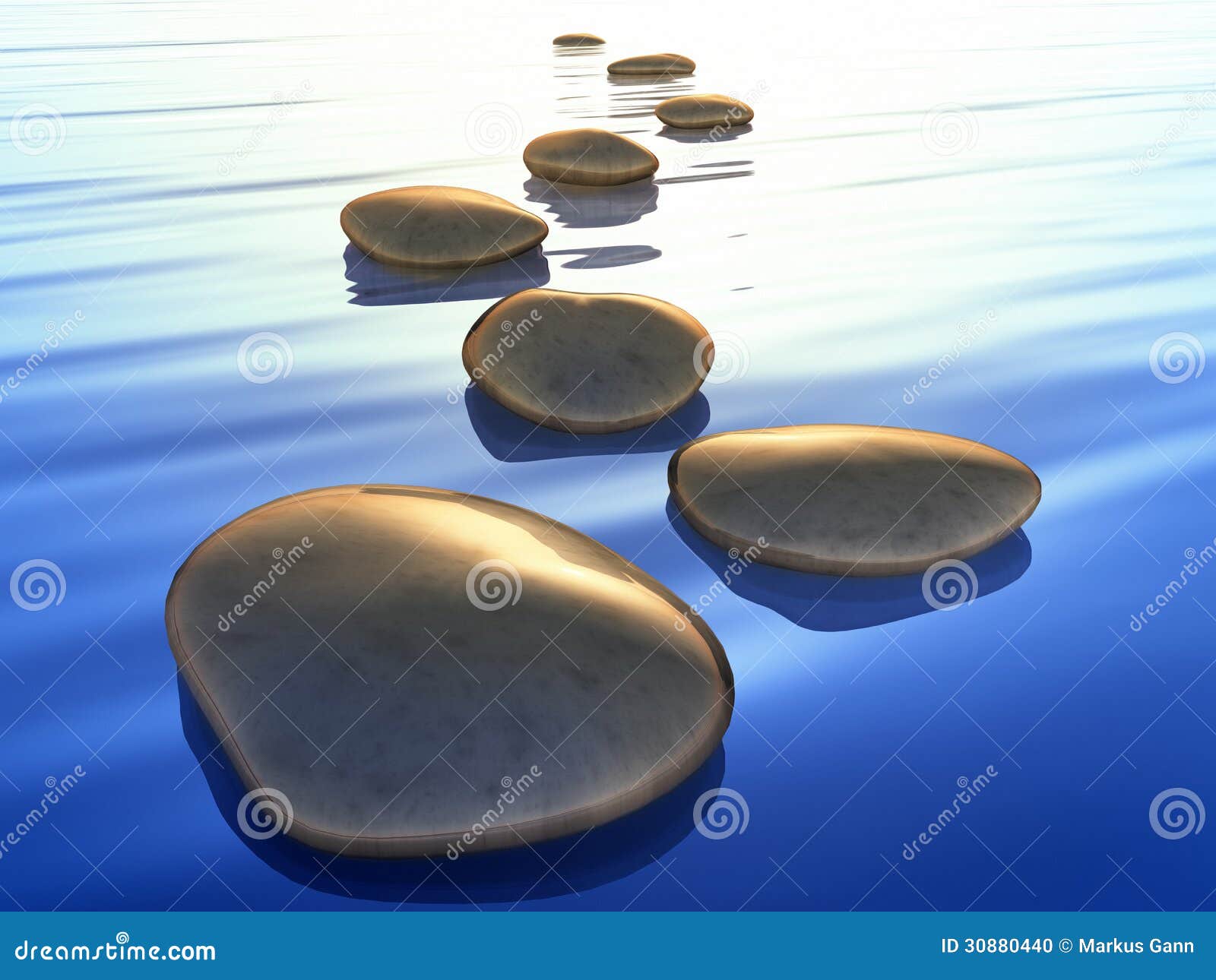 Stapstenen stock illustratie. Illustration of risico - 30880440