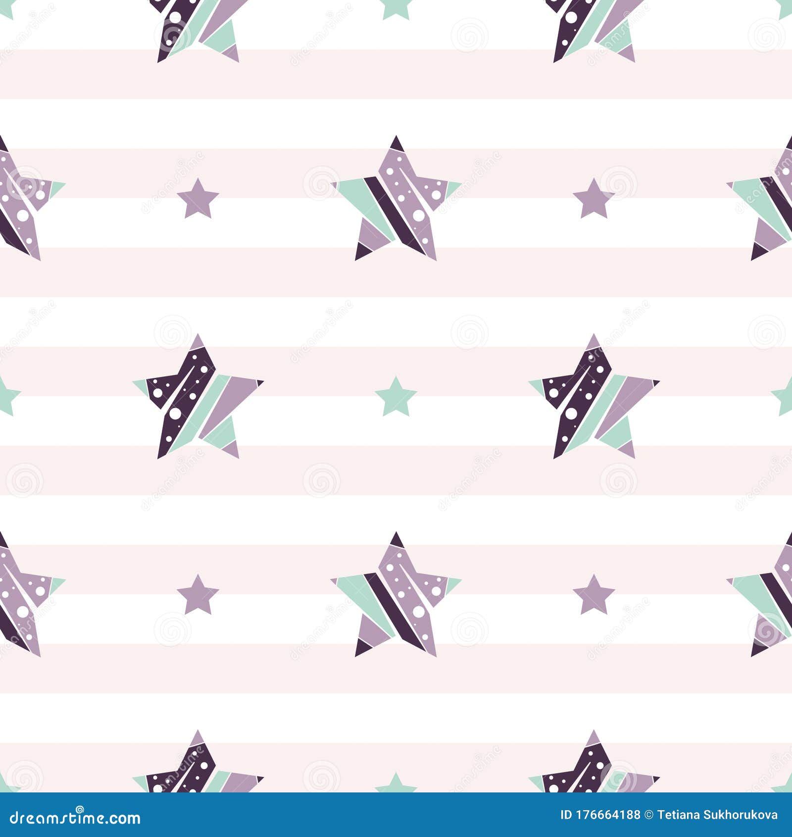 Stylized Stars on a Striped Background. Stock Illustration ...