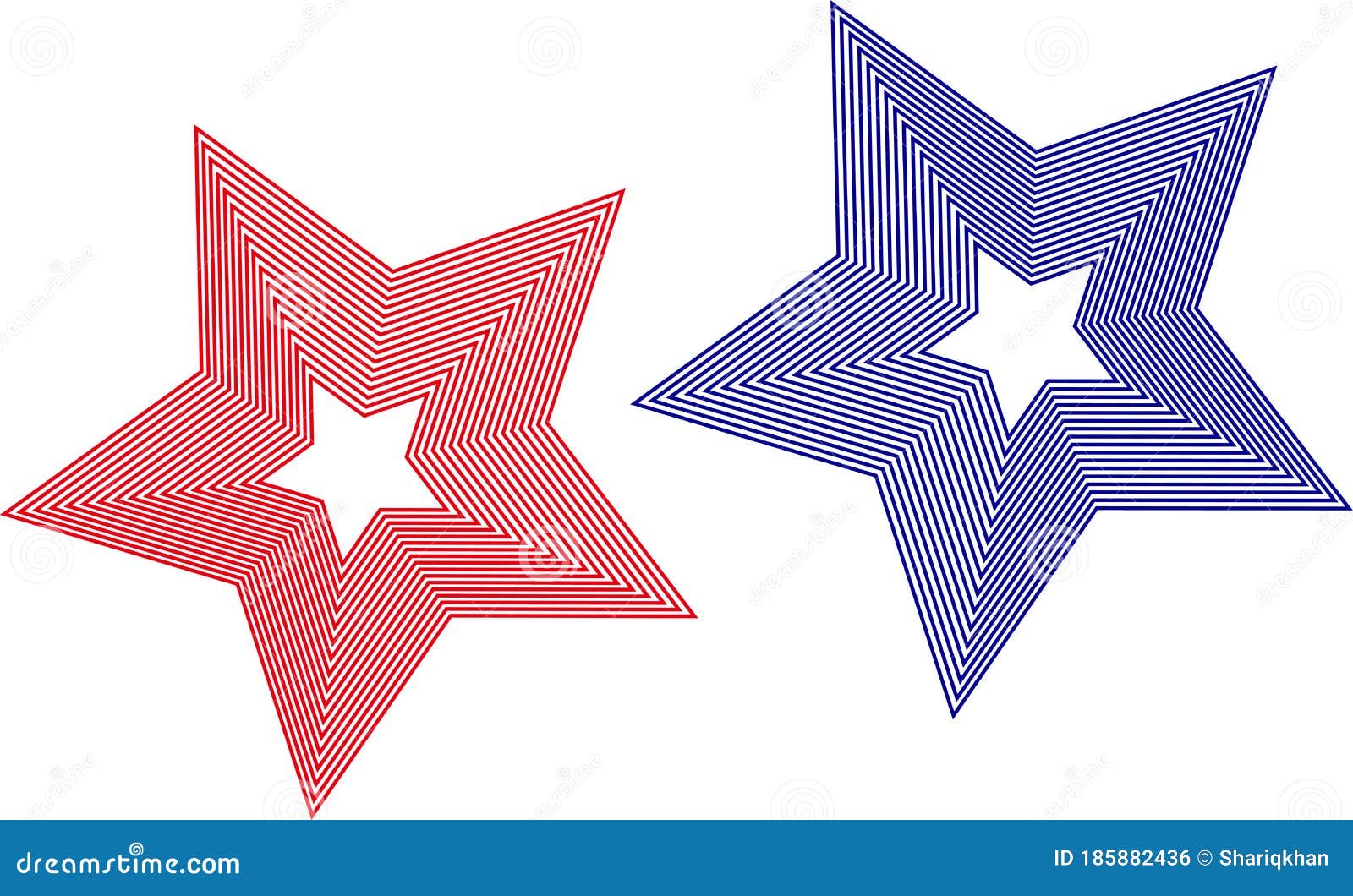 Star Geometric Figure Illustration with Multiple Lines Stock Vector ...