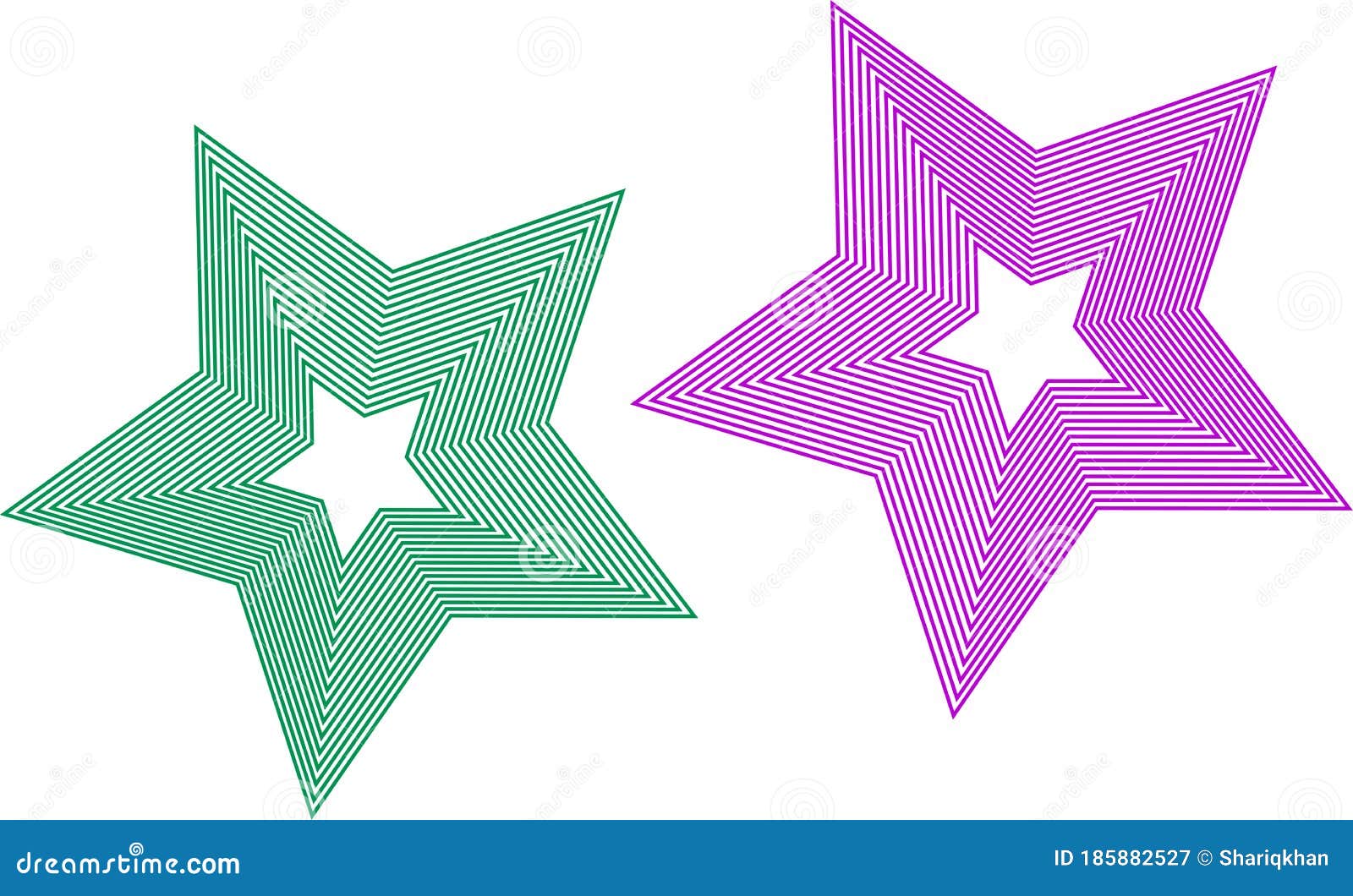 Star Geometric Figure Illustration with Multiple Lines Stock Vector ...