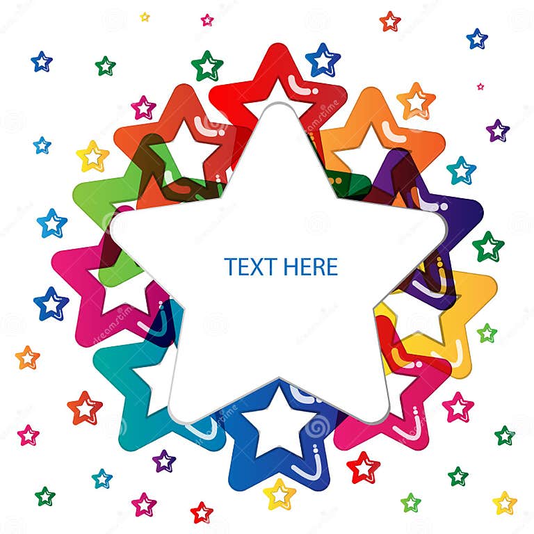 Star Abstract Background Design Stock Vector - Illustration of glossy ...