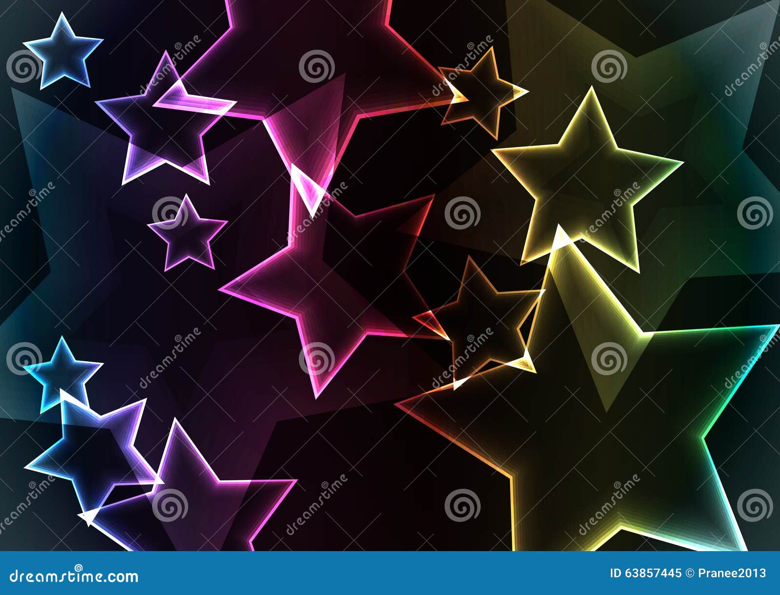 Star Abstract Background with Lights and Glows Stock Vector ...