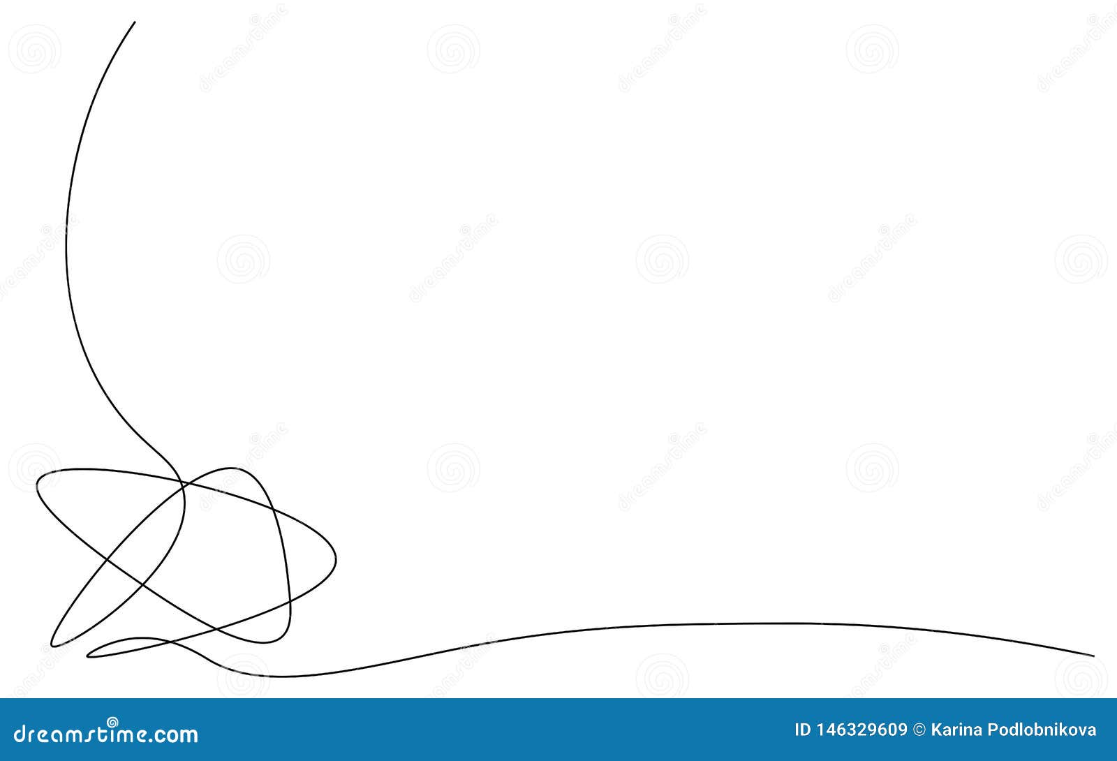 Star Abstract Background One Line Drawing Vector Illustration Stock ...