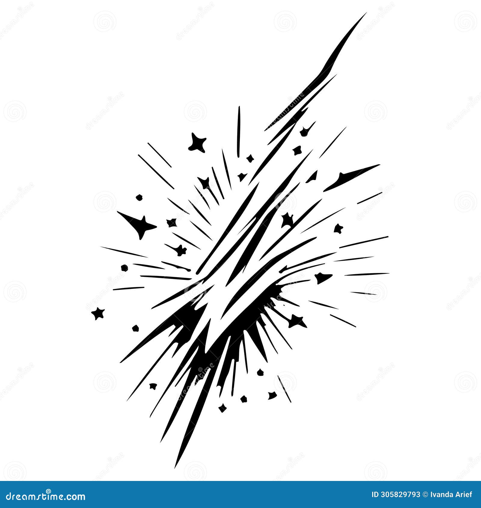 Star Abstract Cosmos Space Abstract Illustration Sketch Draw Stock ...